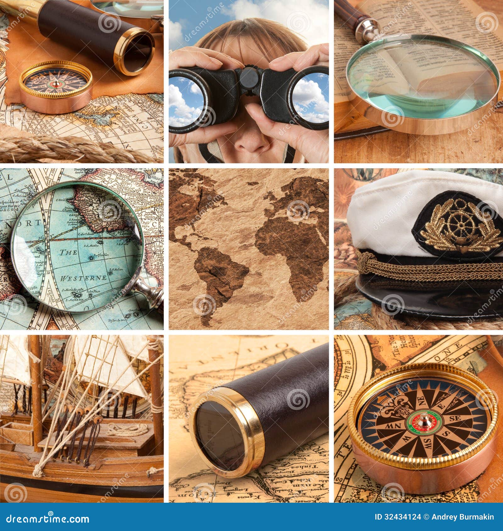 Marine set stock photo. Image of marine, concept, search - 32434124