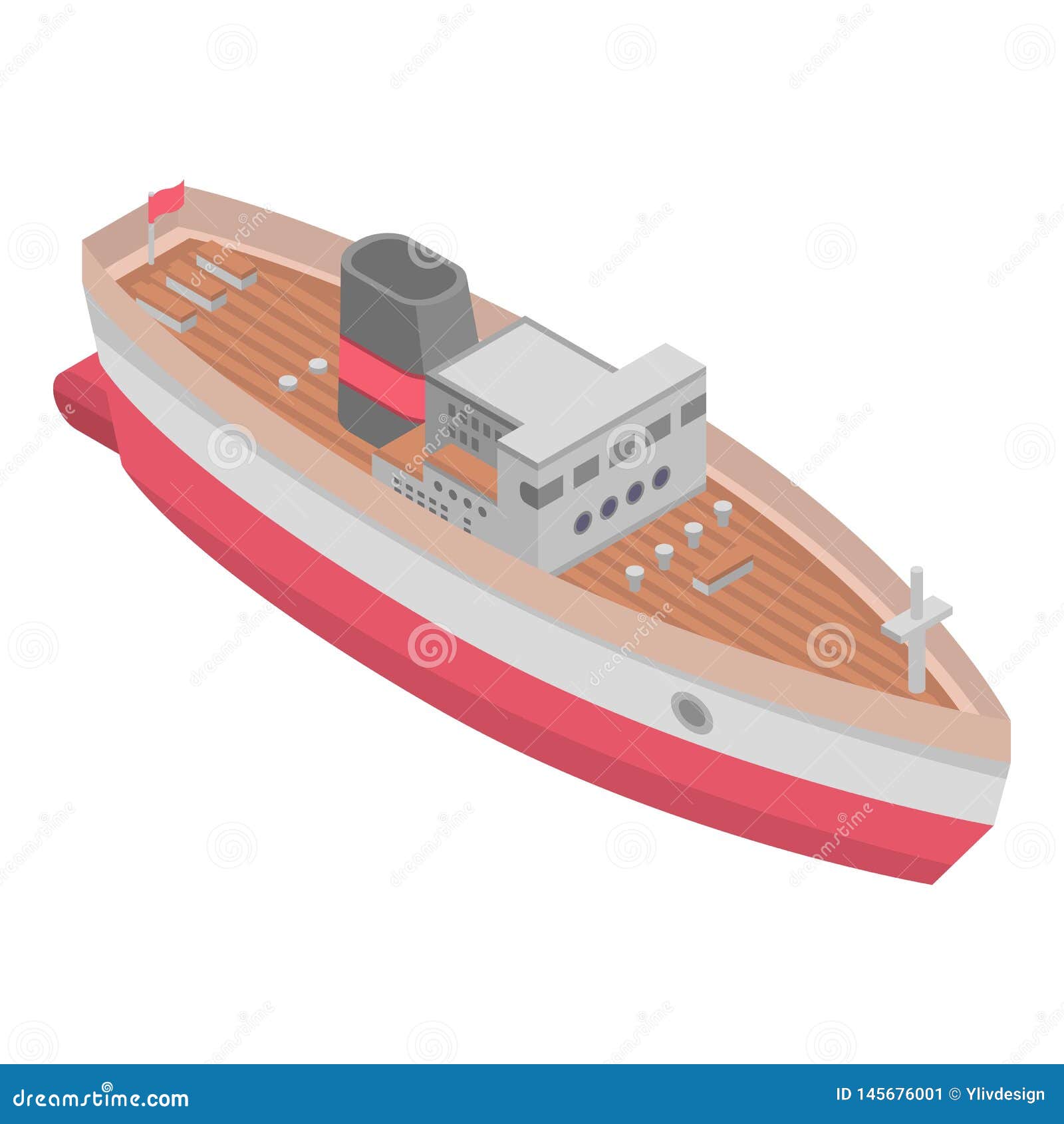 Marine Ship Icon, Isometric Style Stock Vector - Illustration of ...