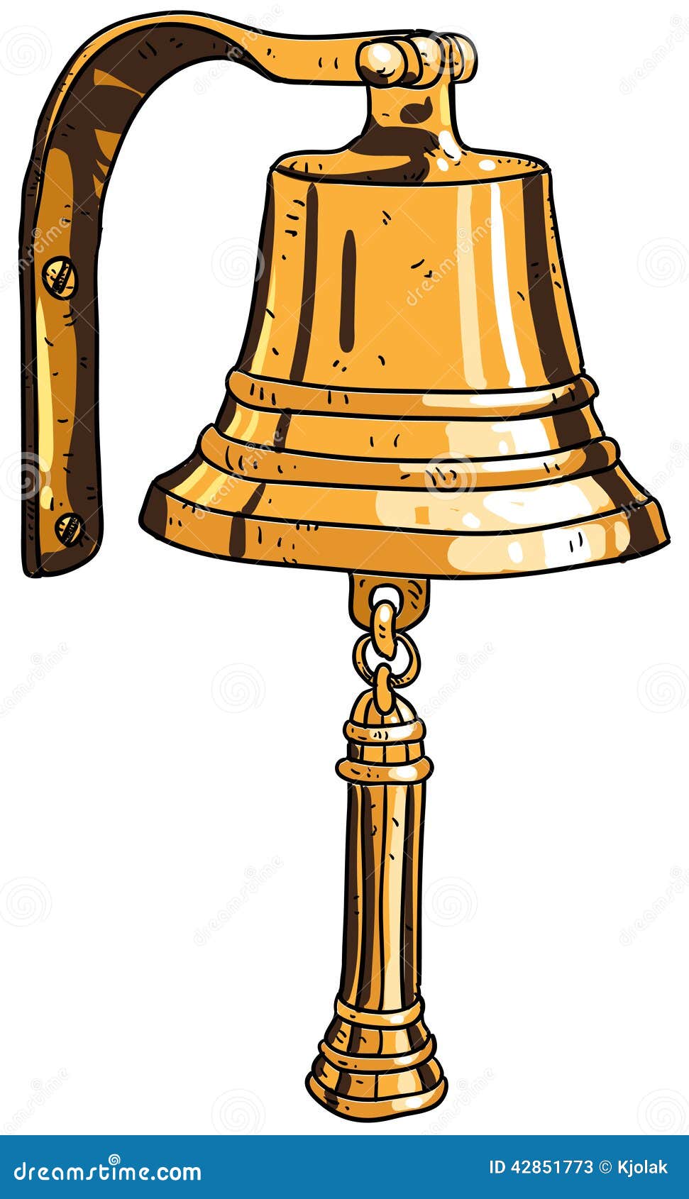 Marine theme, ships bell stock vector. Illustration of elements - 42851773