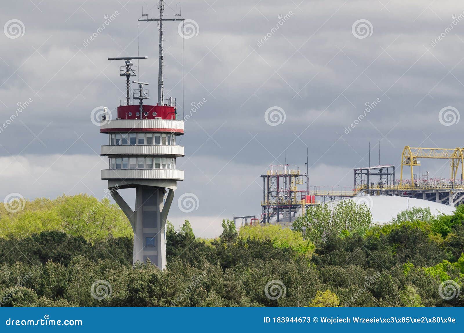 MARINE TRAFFIC CONTROL TOWER Stock Image - Image of offshore, maritime ...