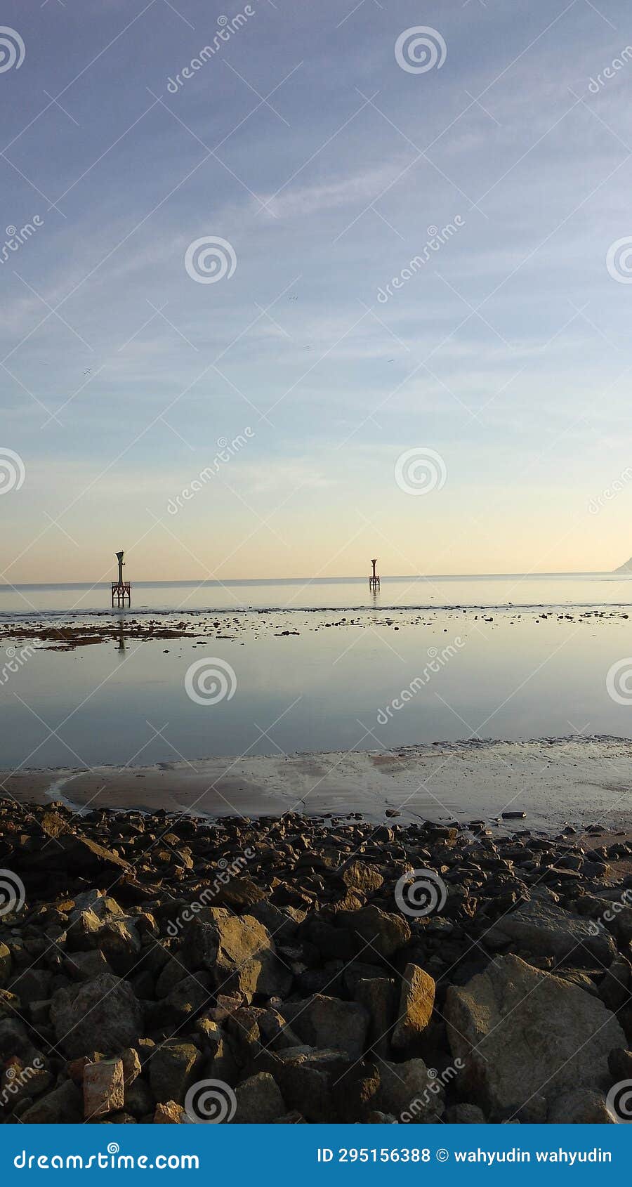 Marine Traffic Signal Tower on the Beach Stock Photo - Image of tower ...