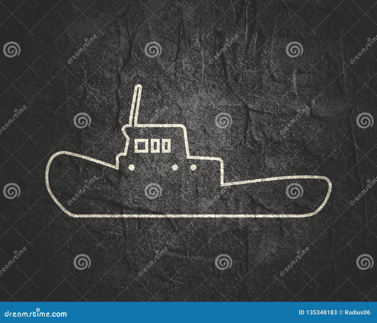 Marine tug icon stock image. Image of frame, emblem - 135348183