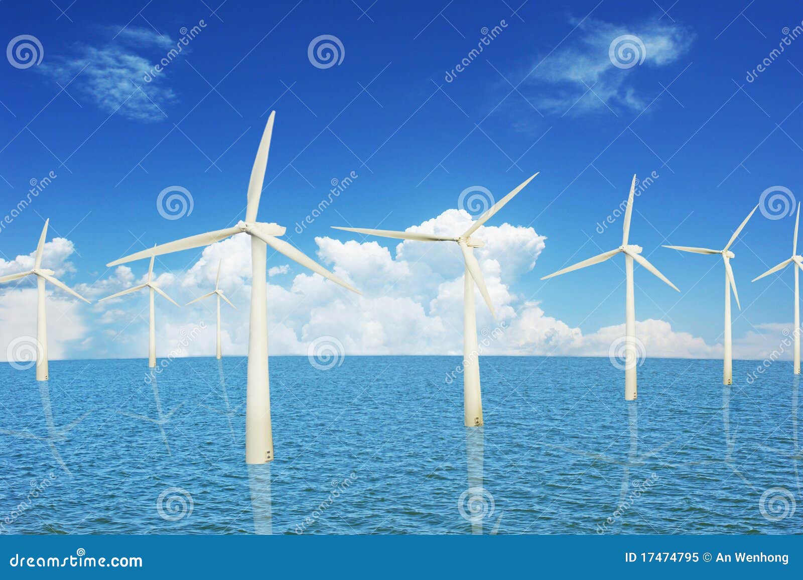 Marine and Wind Power Stations Stock Image - Image of nature, beautiful ...