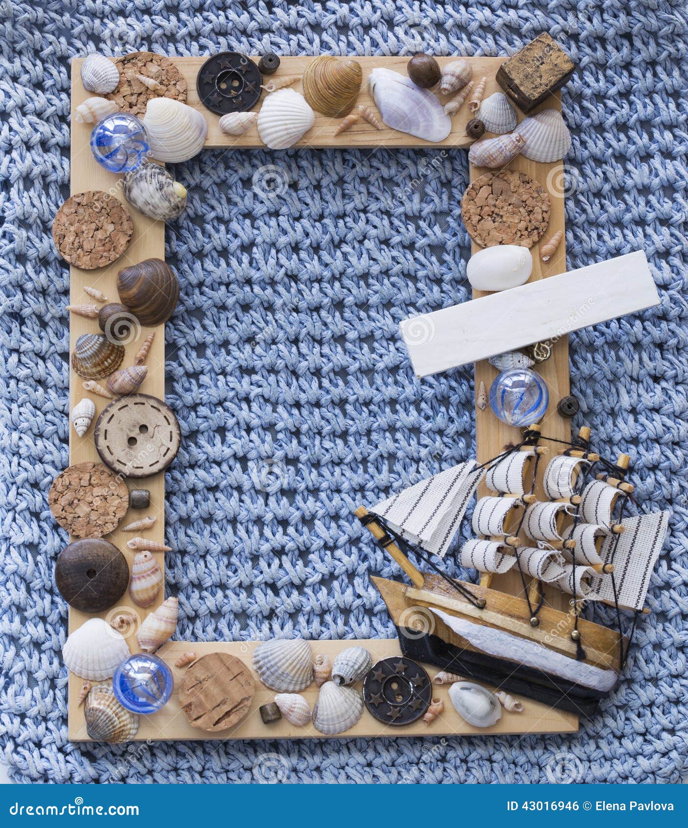 Marine Wood Frame with Ship Stock Photo - Image of sacking, star: 43016946