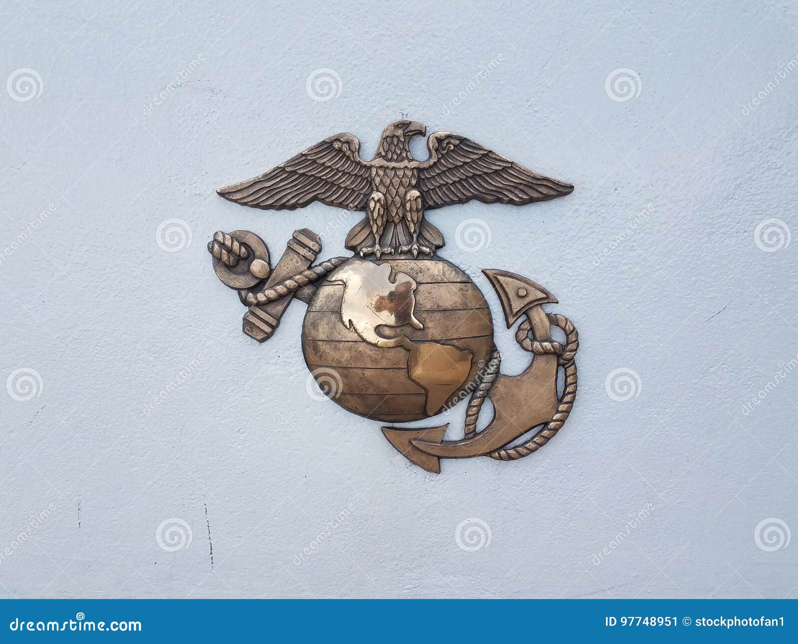 Marines symbol editorial photo. Image of marines, metal - 97748951