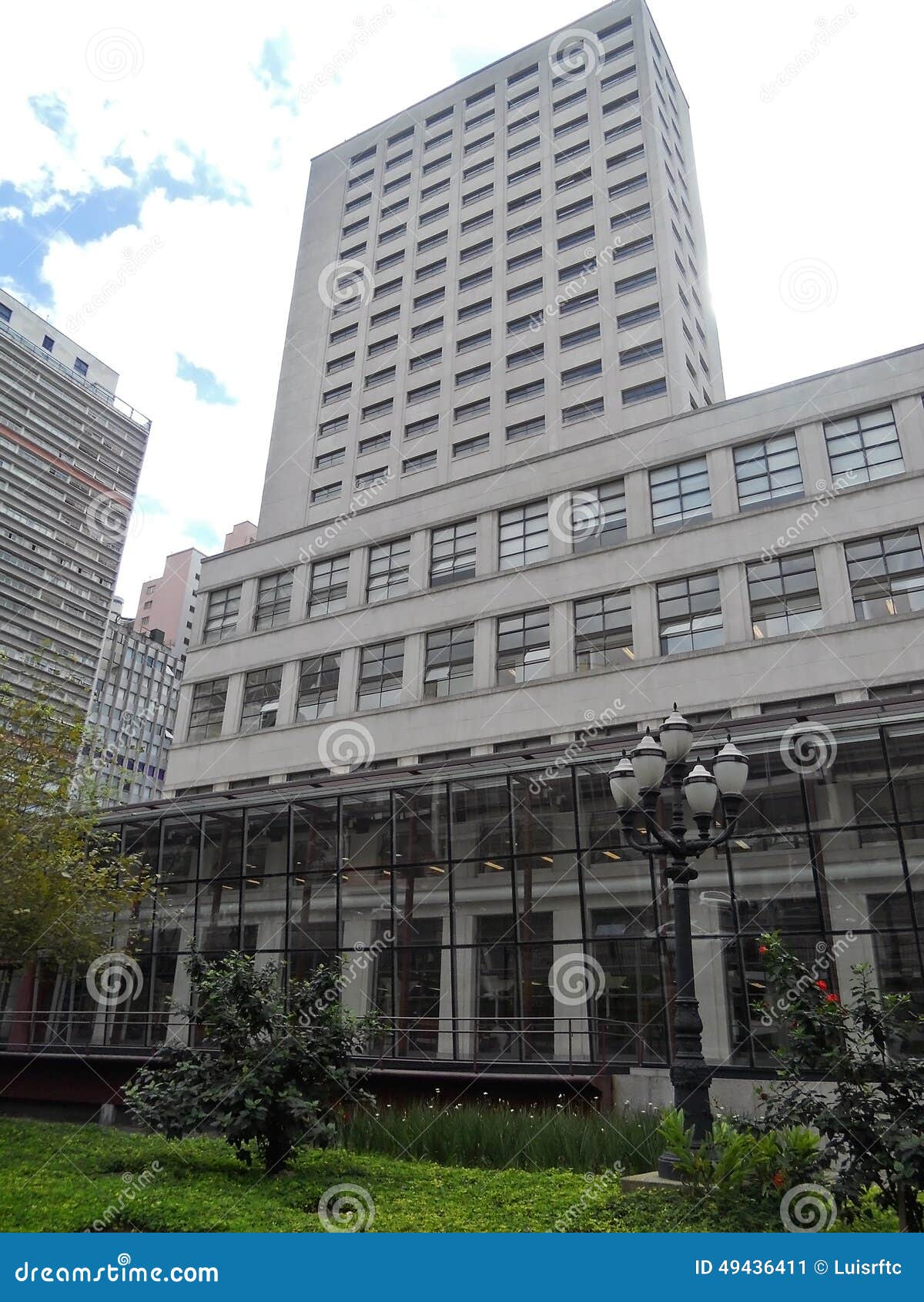 Mario de Andrade Library imagen de archivo. Imagen de fachada - 49436411