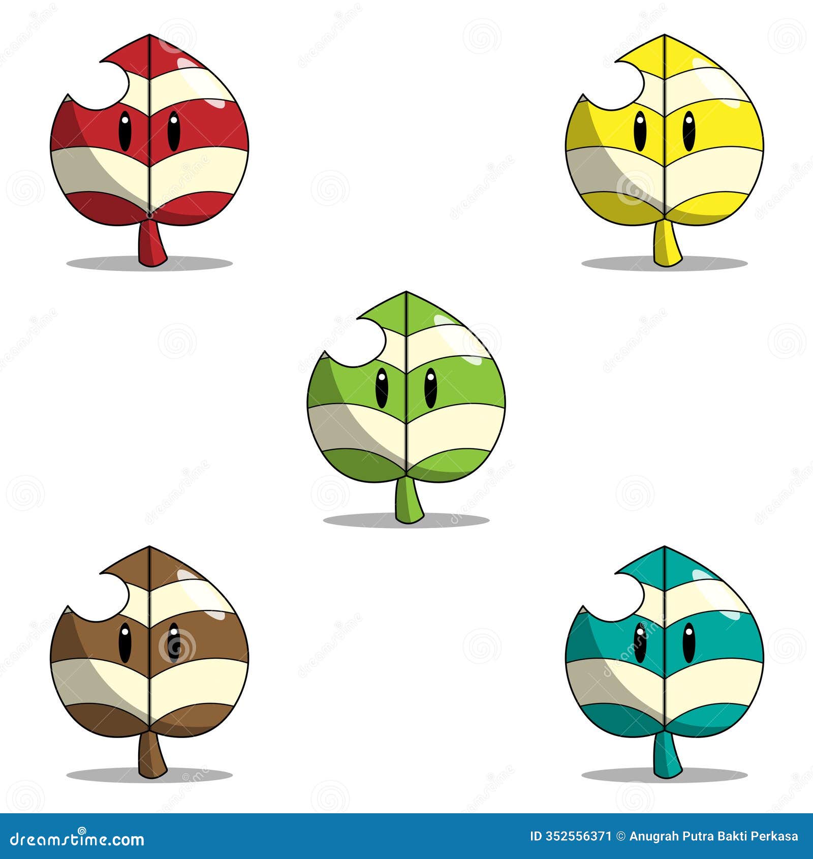 Leaf Game Item Collection stock illustration. Illustration of power ...