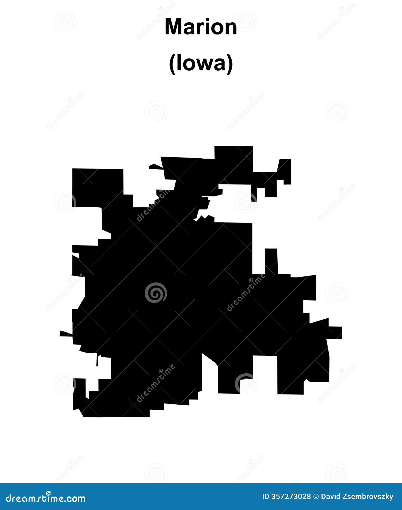 Marion outline map stock illustration. Illustration of virginia - 357273028