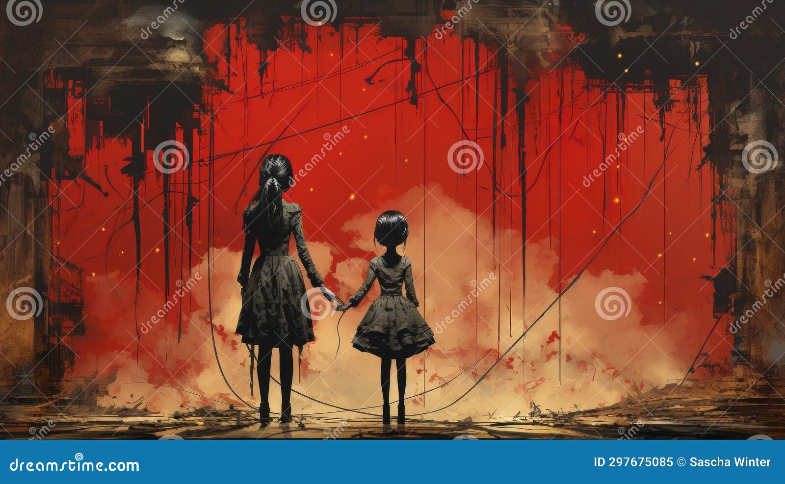 Marionette Doll Being Controlled by a Puppet Master that is a ...