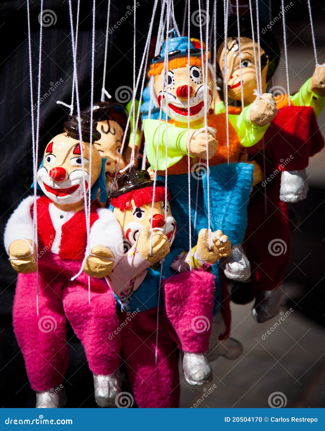 Marionettes stock photo. Image of handcrafted, street - 20504170