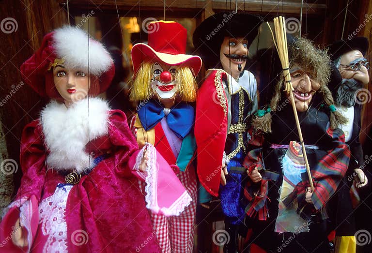 Marionettes puppets stock image. Image of costumes, animation - 3595101