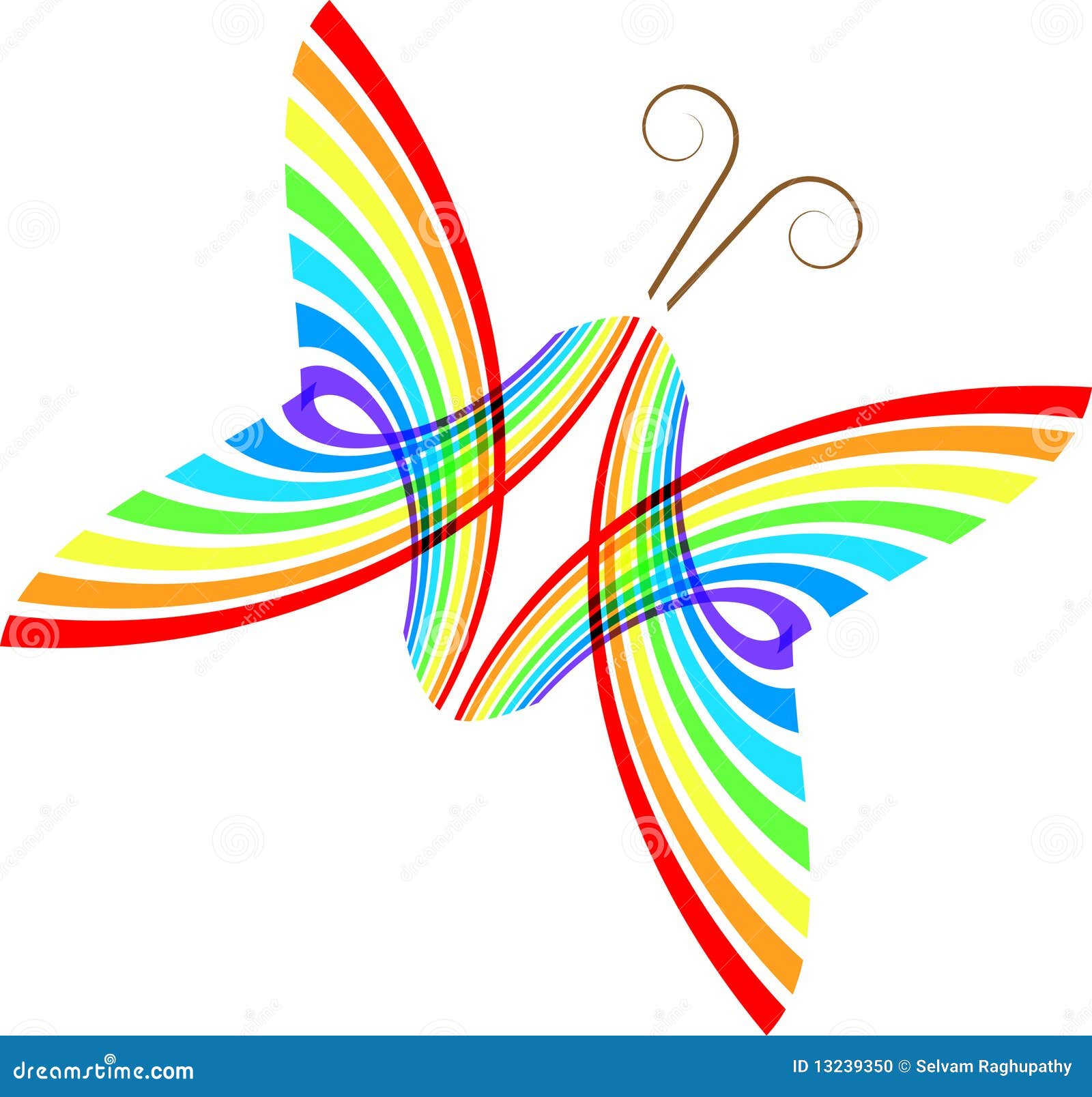 Mariposa abstracta ilustración del vector. Ilustración de elemento ...