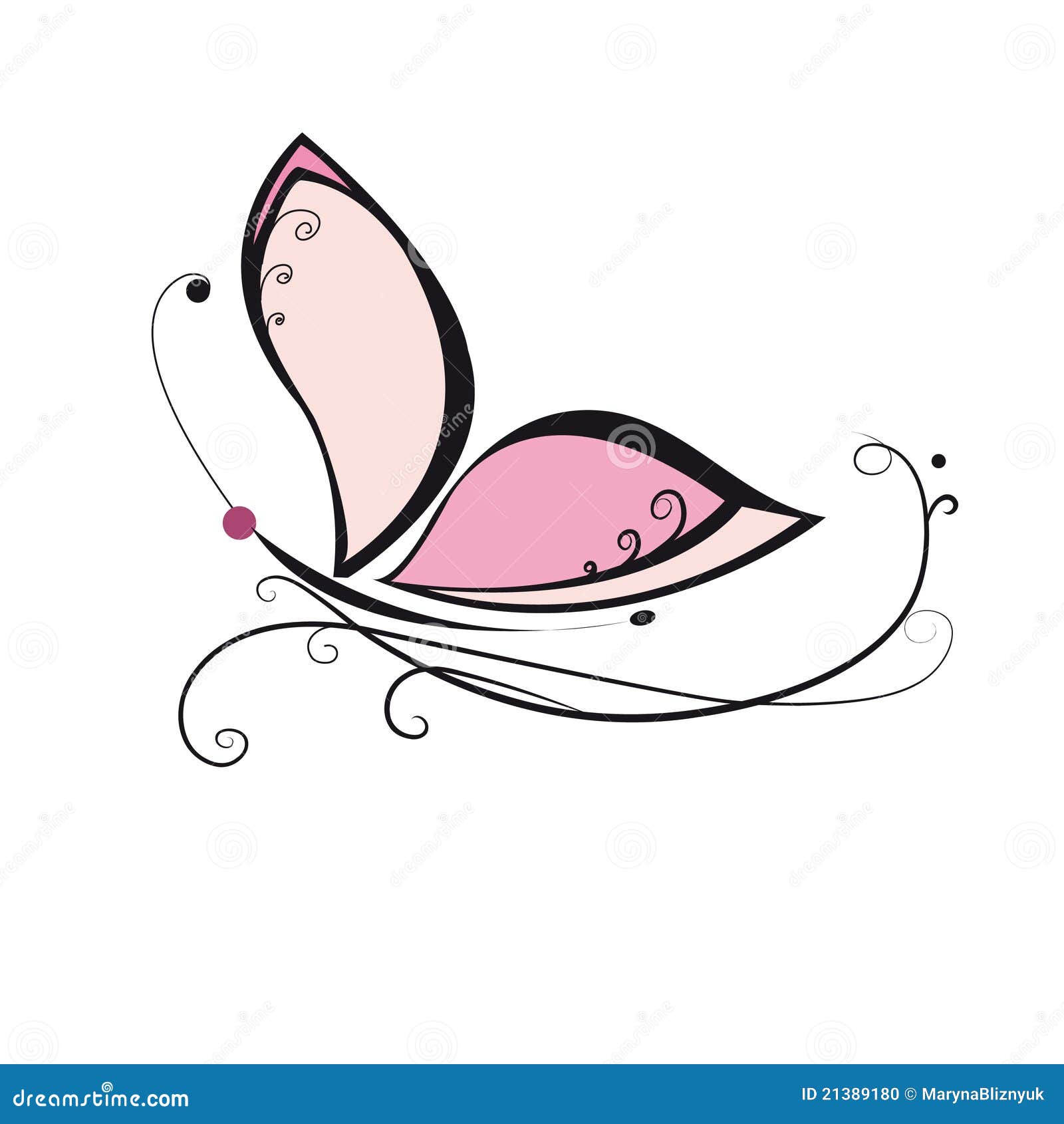 Mariposa abstracta ilustración del vector. Ilustración de belleza ...