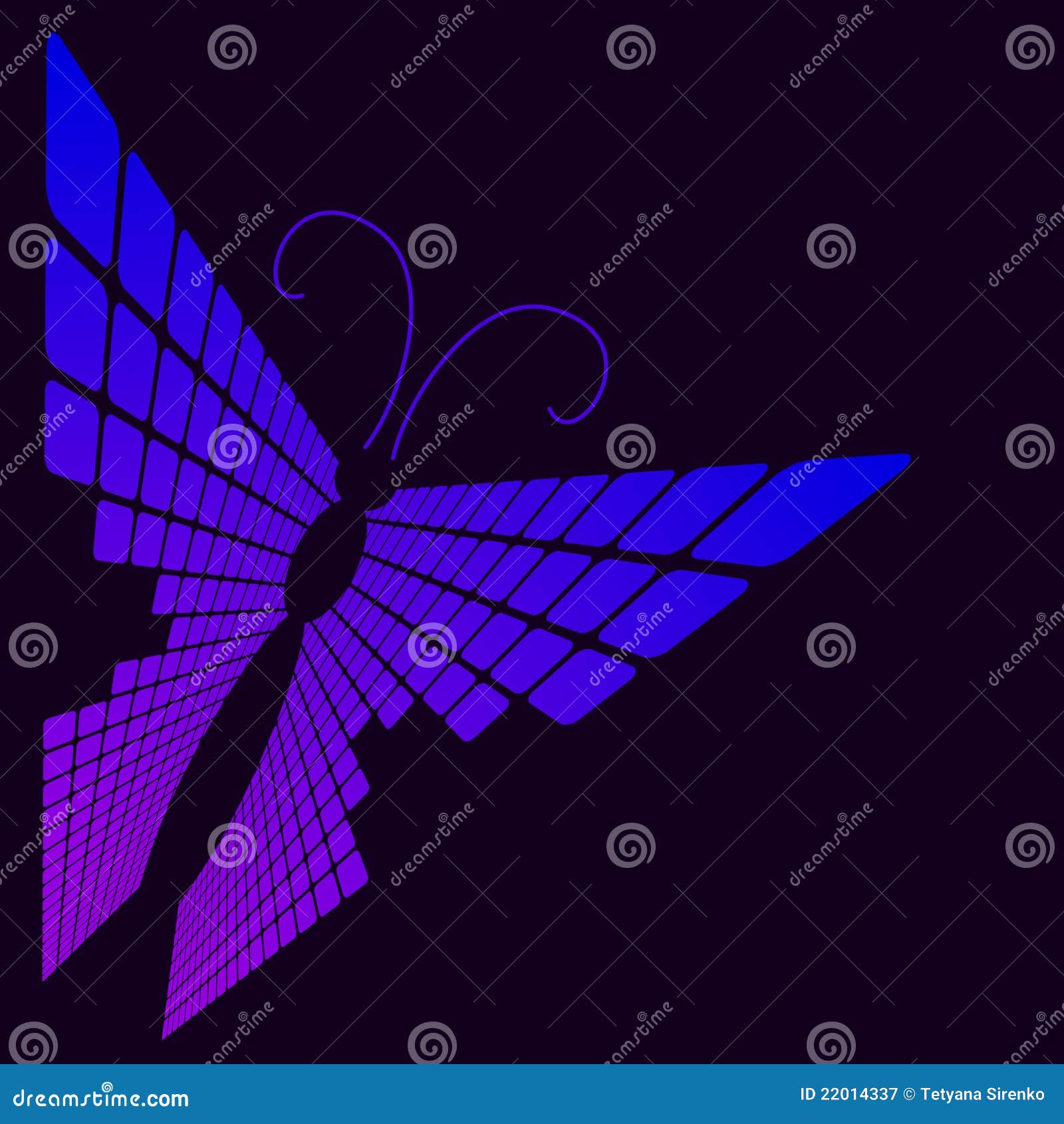 Mariposa abstracta ilustración del vector. Ilustración de vector - 22014337