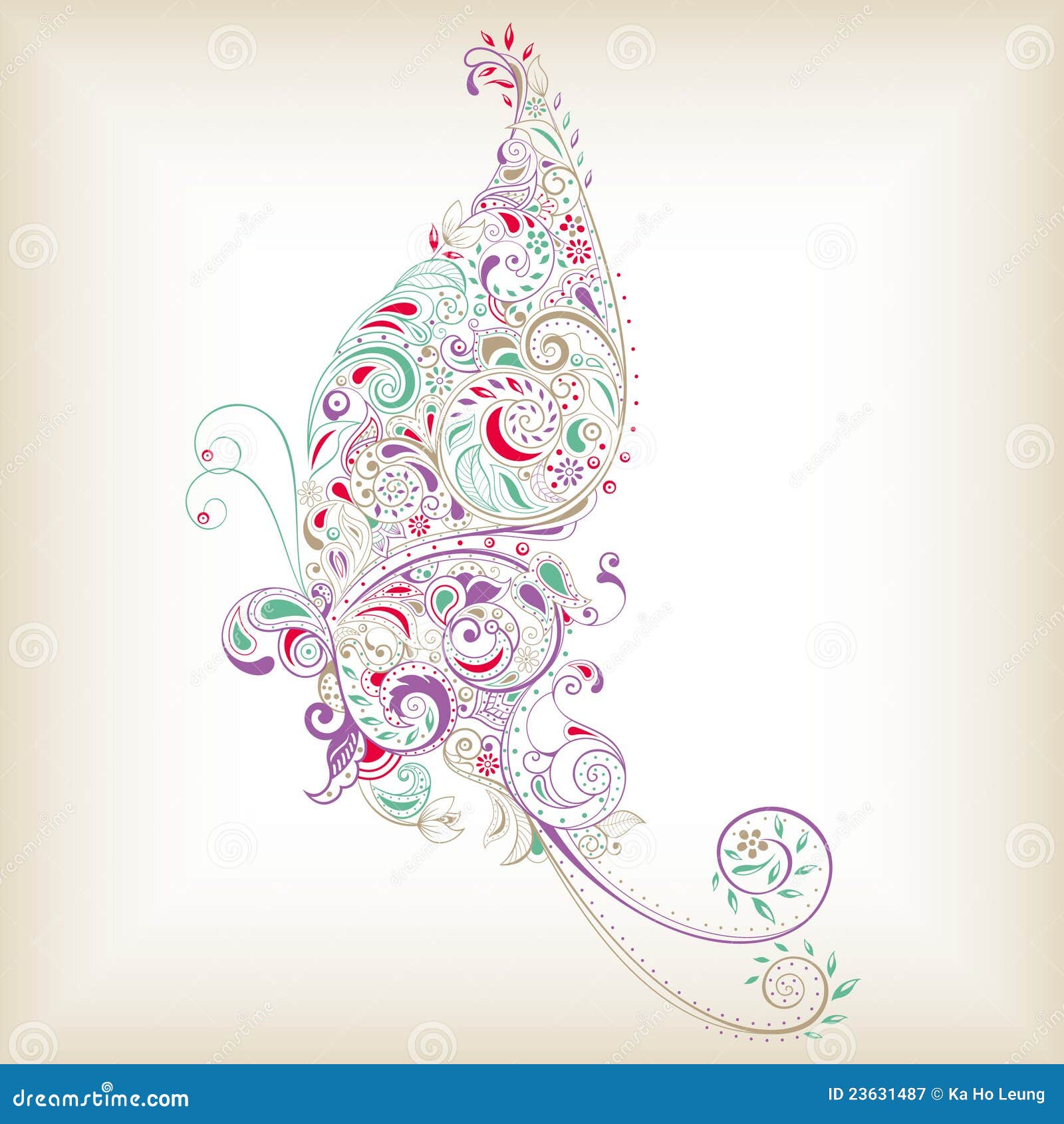 Mariposa abstracta stock de ilustración. Ilustración de verde - 23631487