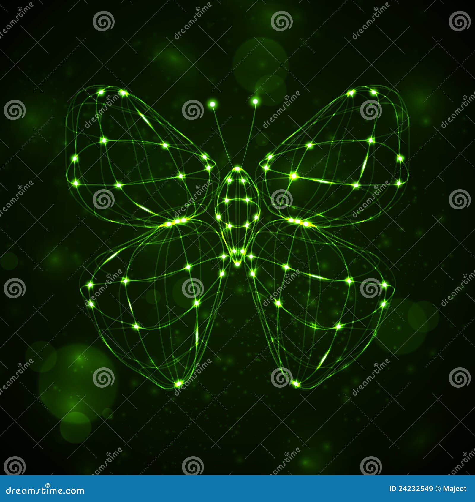Mariposa abstracta ilustración del vector. Ilustración de animal - 24232549