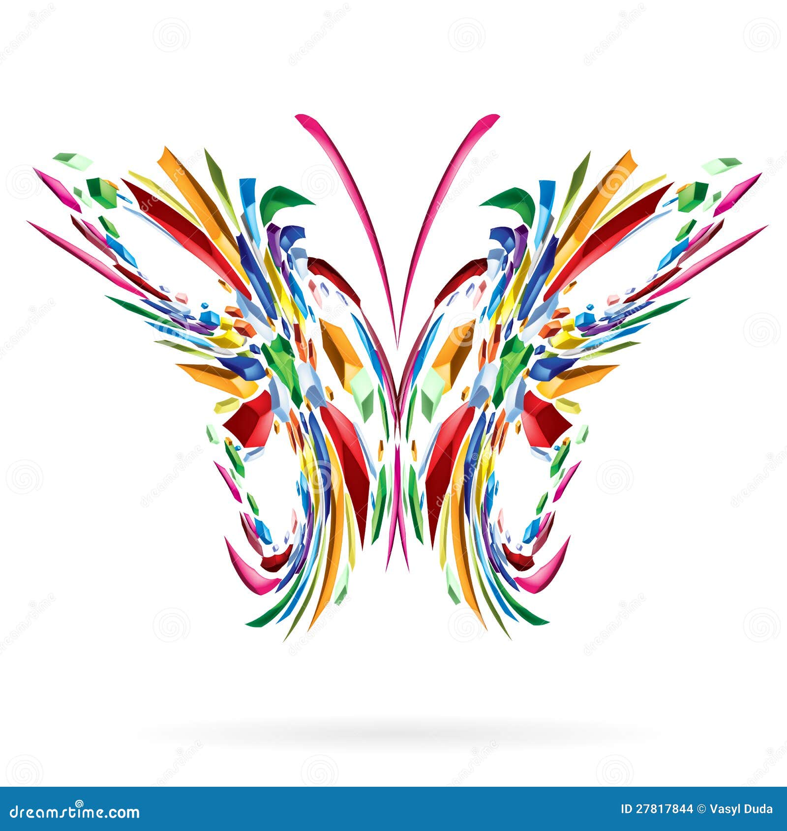 Mariposa abstracta ilustración del vector. Ilustración de mariposa ...