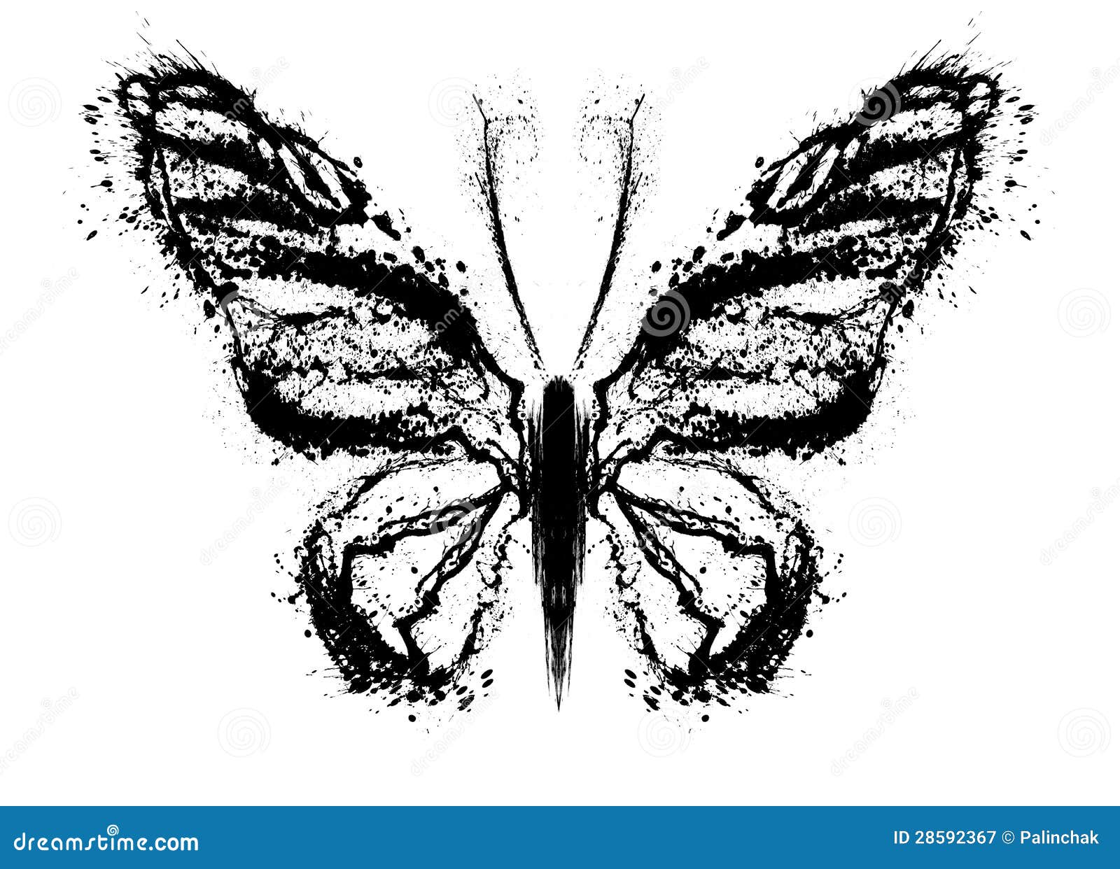 Mariposa abstracta stock de ilustración. Ilustración de plantilla ...