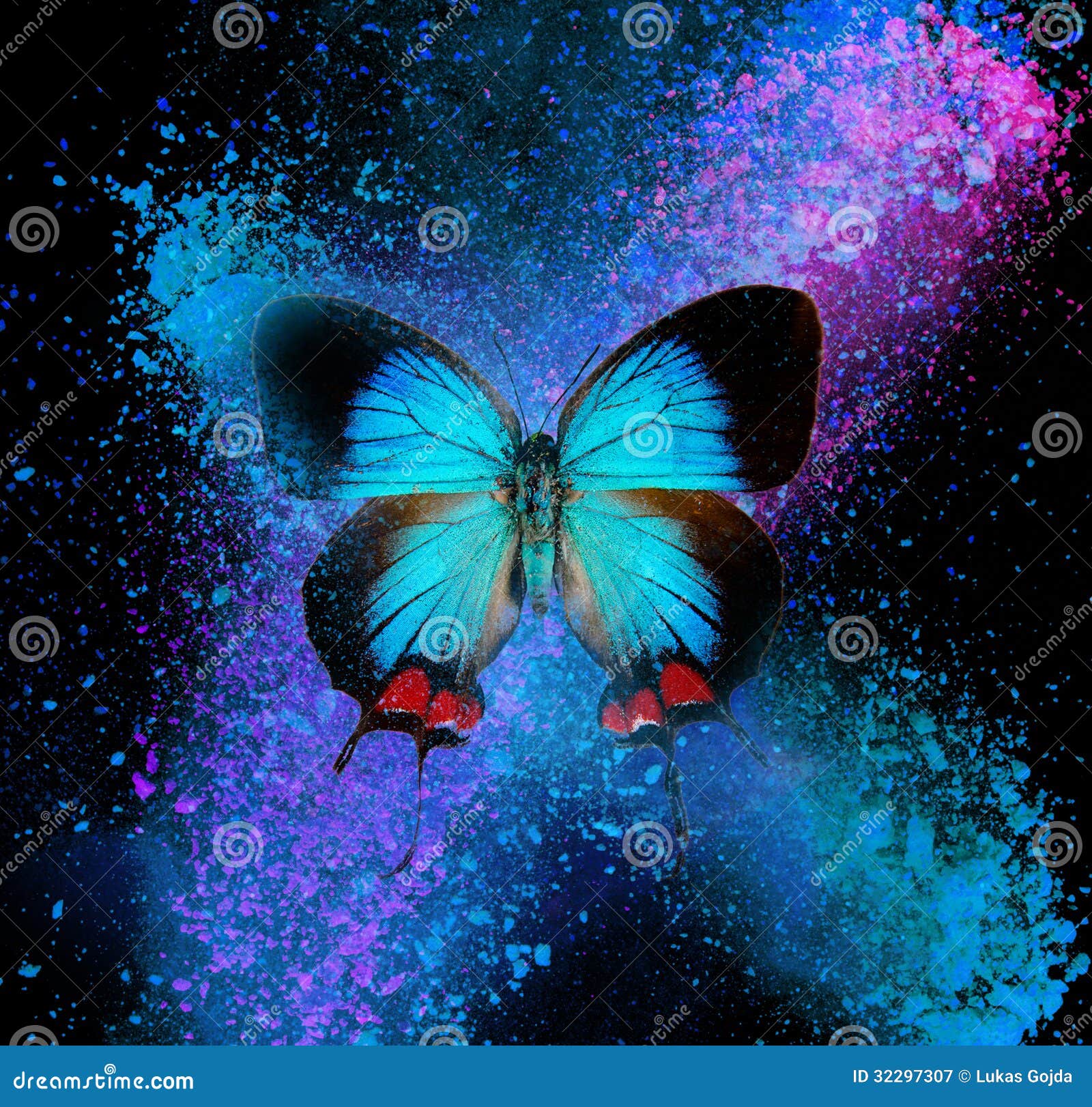 Mariposa abstracta stock de ilustración. Ilustración de extracto - 32297307