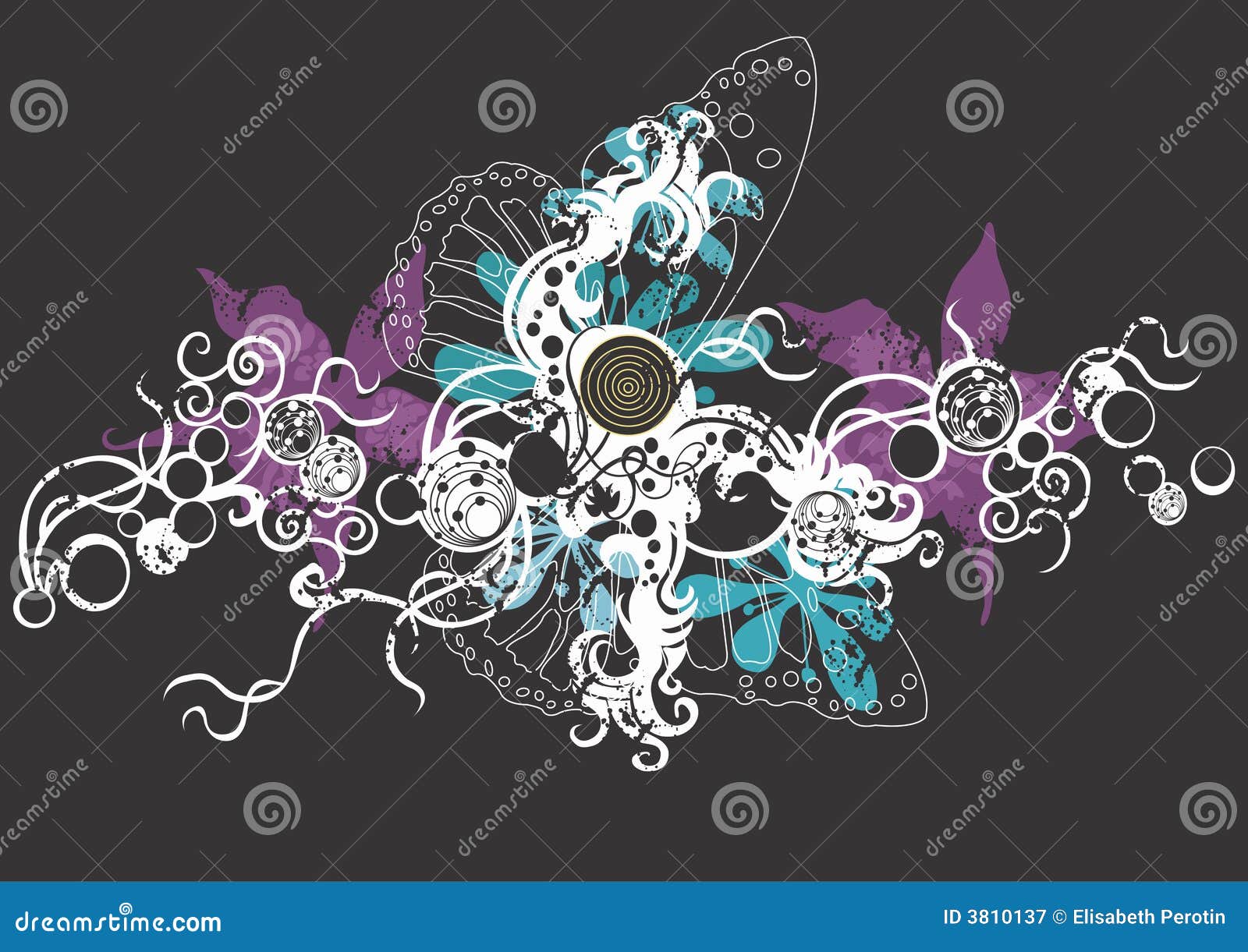 Mariposa abstracta ilustración del vector. Ilustración de acortar - 3810137