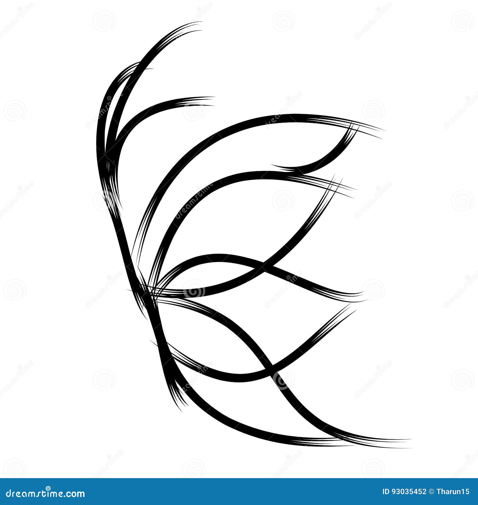 Mariposa abstracta stock de ilustración. Ilustración de moderno - 93035452