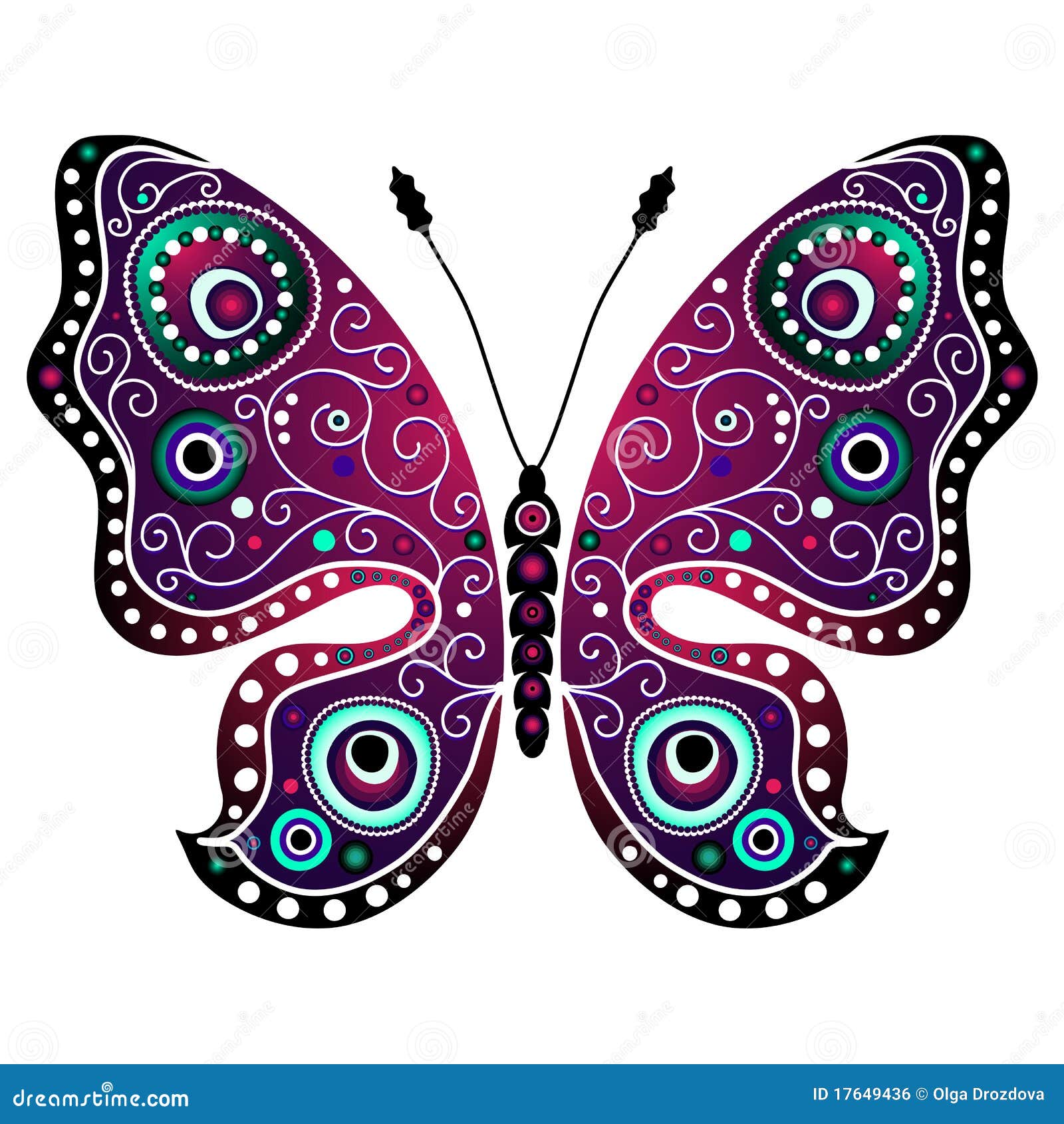 Mariposa Abstracta Brillante Ilustración del Vector - Ilustración de ...