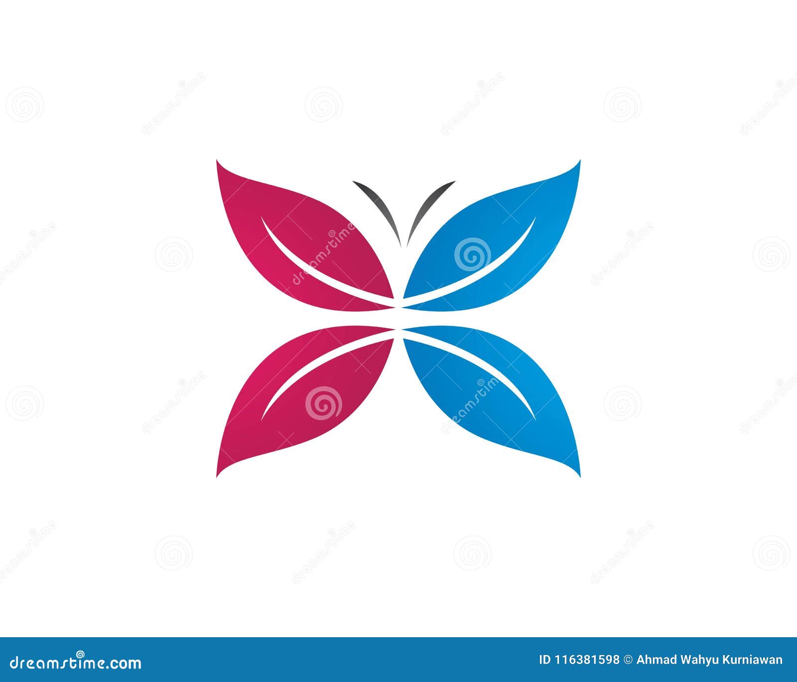 Mariposa Logo Template ilustración del vector. Ilustración de brillante ...