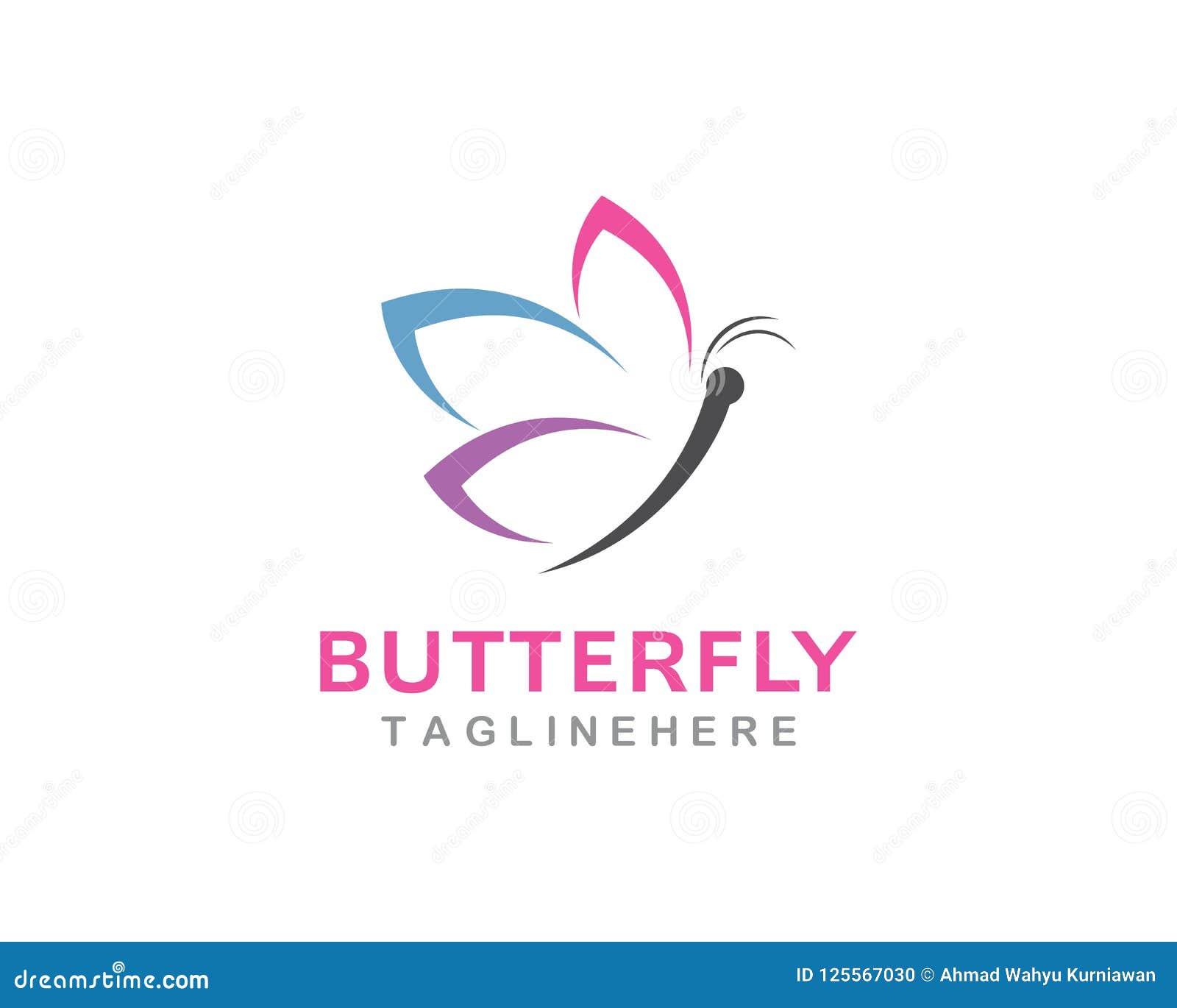 Mariposa Logo Template ilustración del vector. Ilustración de colorido ...