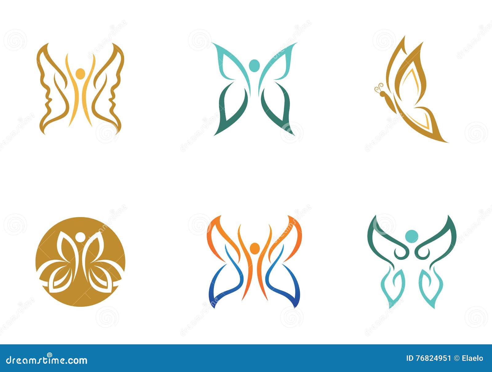 Mariposa Logo Template ilustración del vector. Ilustración de travieso ...