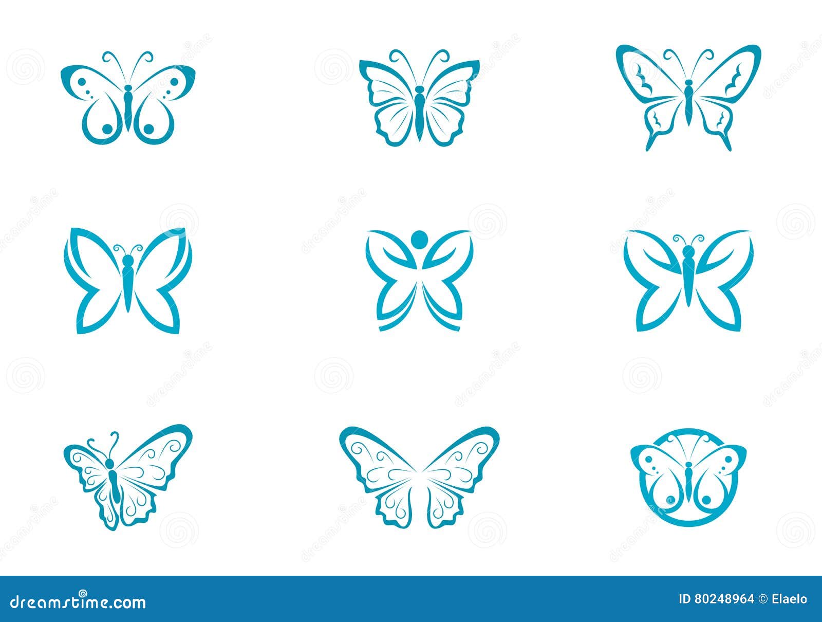 Mariposa Logo Template ilustración del vector. Ilustración de belleza ...