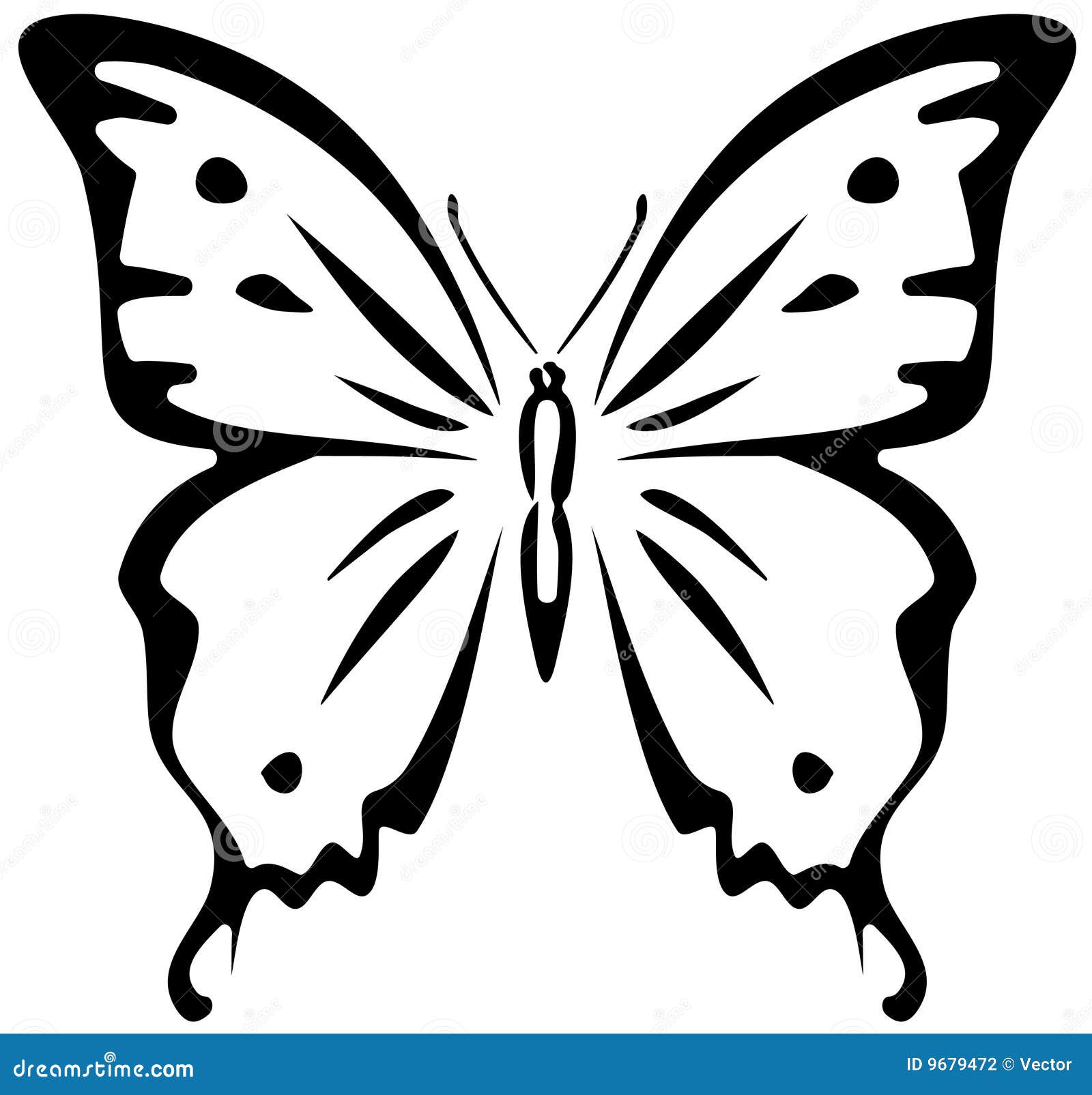 Mariposa (plantilla) ilustración del vector. Ilustración de original ...