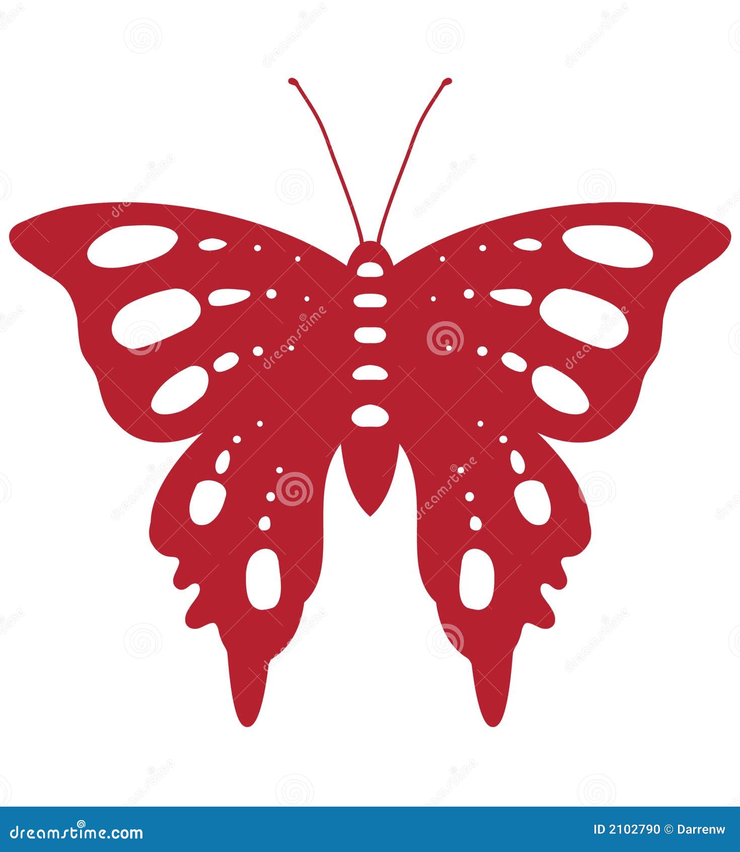 Mariposa roja stock de ilustración. Ilustración de cubo - 2102790