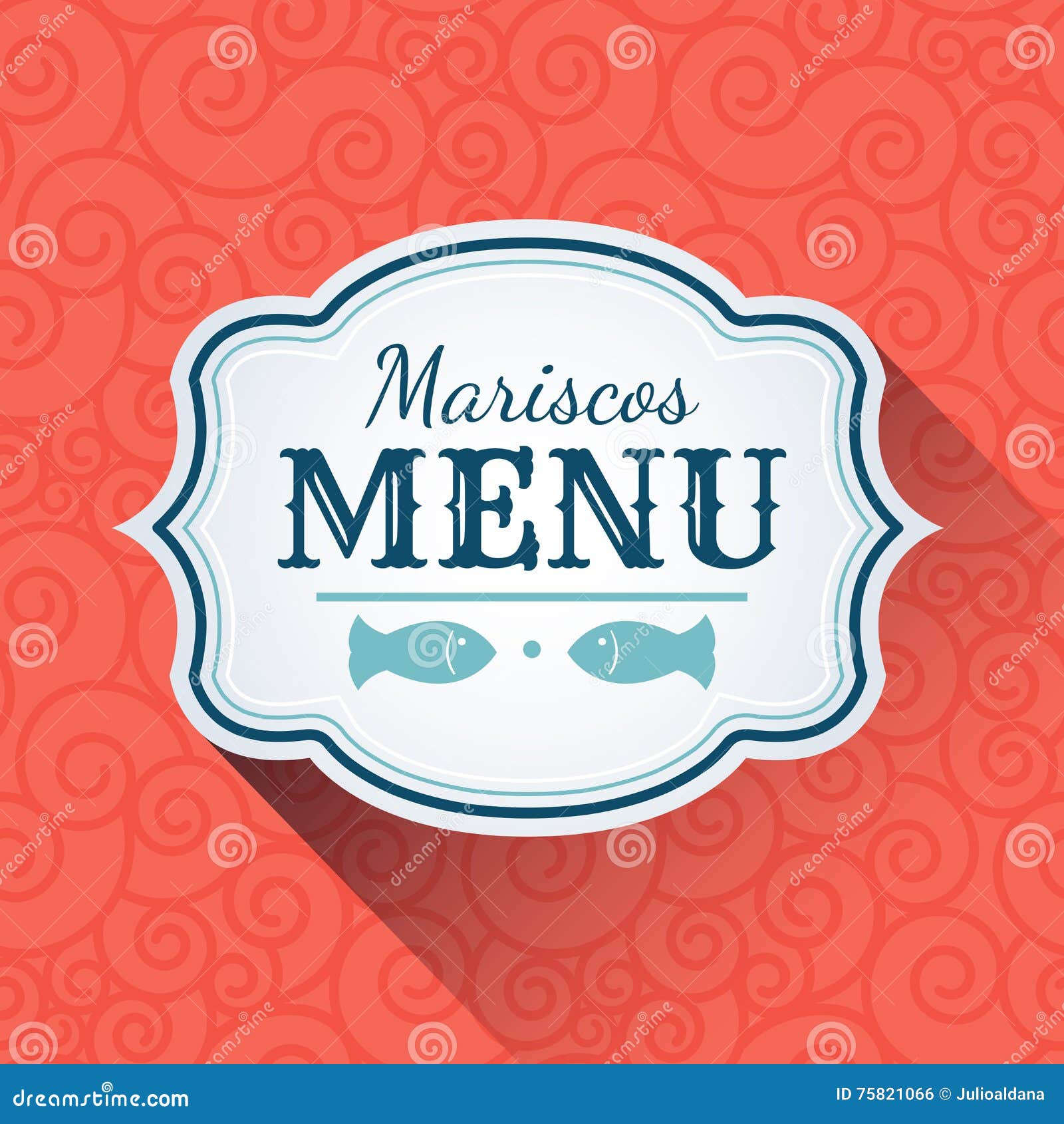 Mariscos Menu - Seafood Menu Spanish Text Stock Vector - Illustration ...