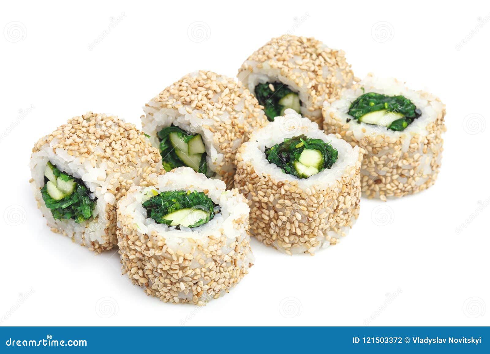 Mariscos - rollos aislados foto de archivo. Imagen de rojo - 121503372