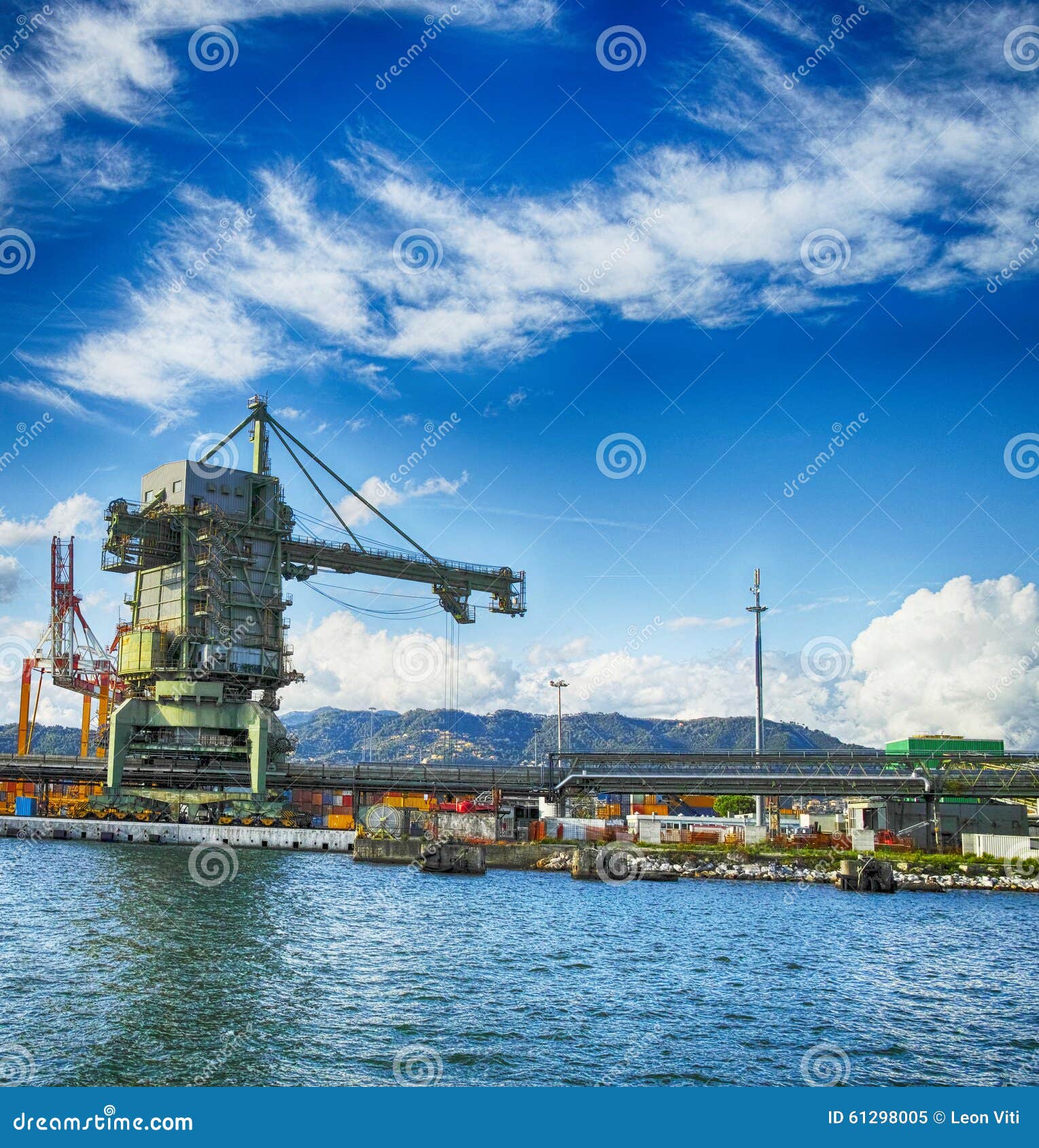 Maritime bulk terminal stock image. Image of carbon, coke - 61298005