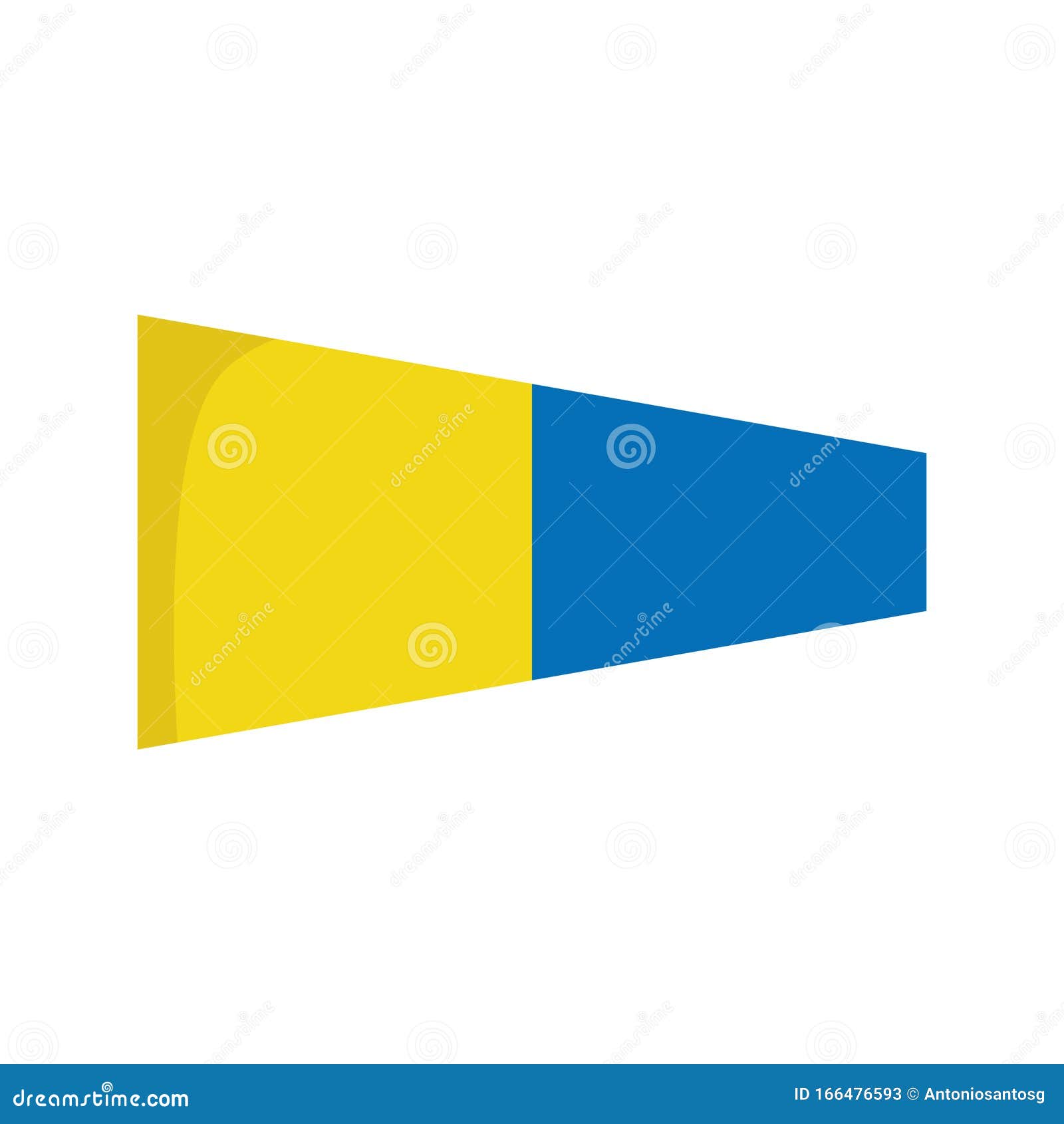 Maritime Flag To Represent the Number Five Isolated on White Background ...