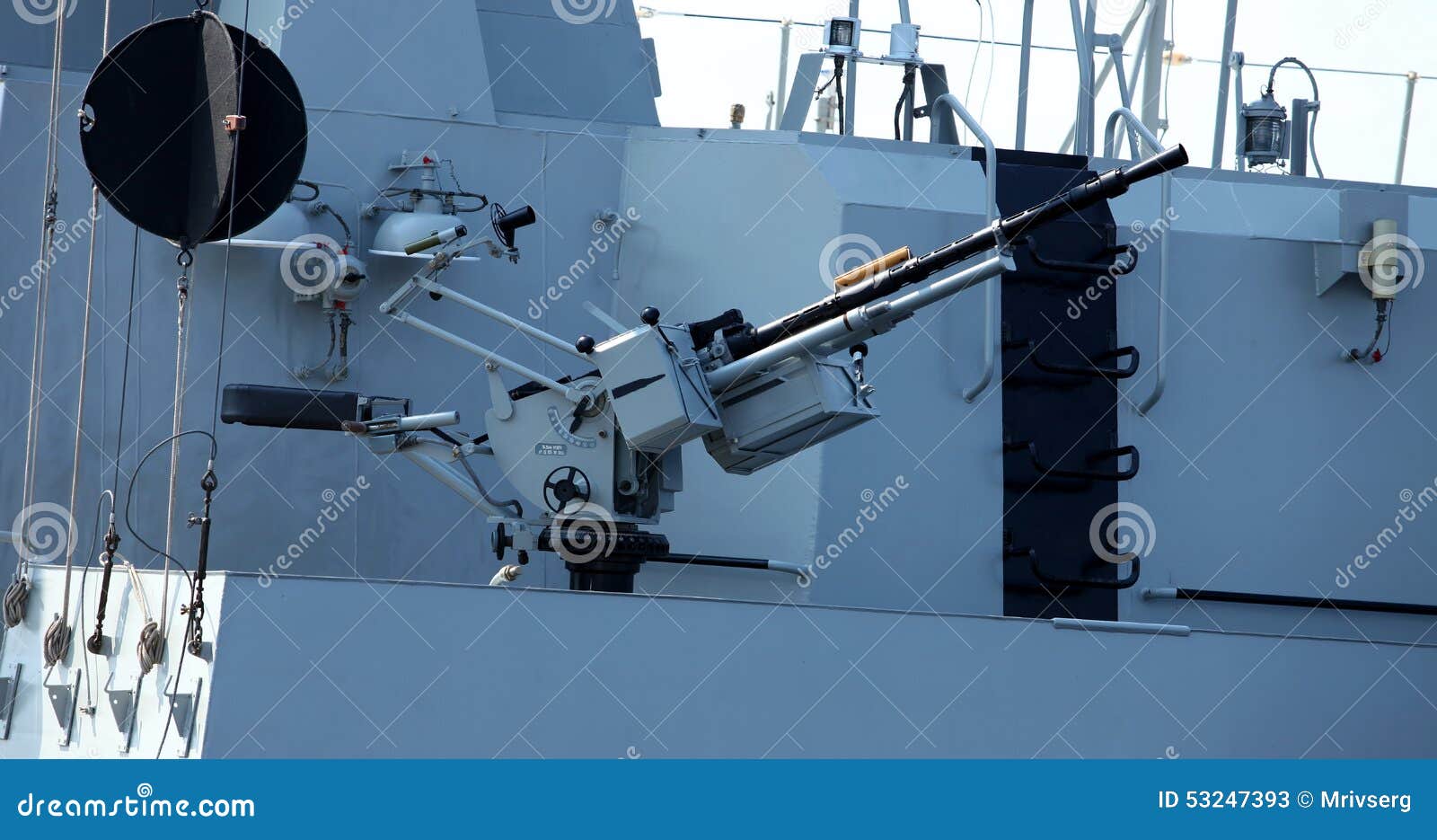 Maritime Heavy Kalashnikov Machine Gun Stock Image - Image of action ...