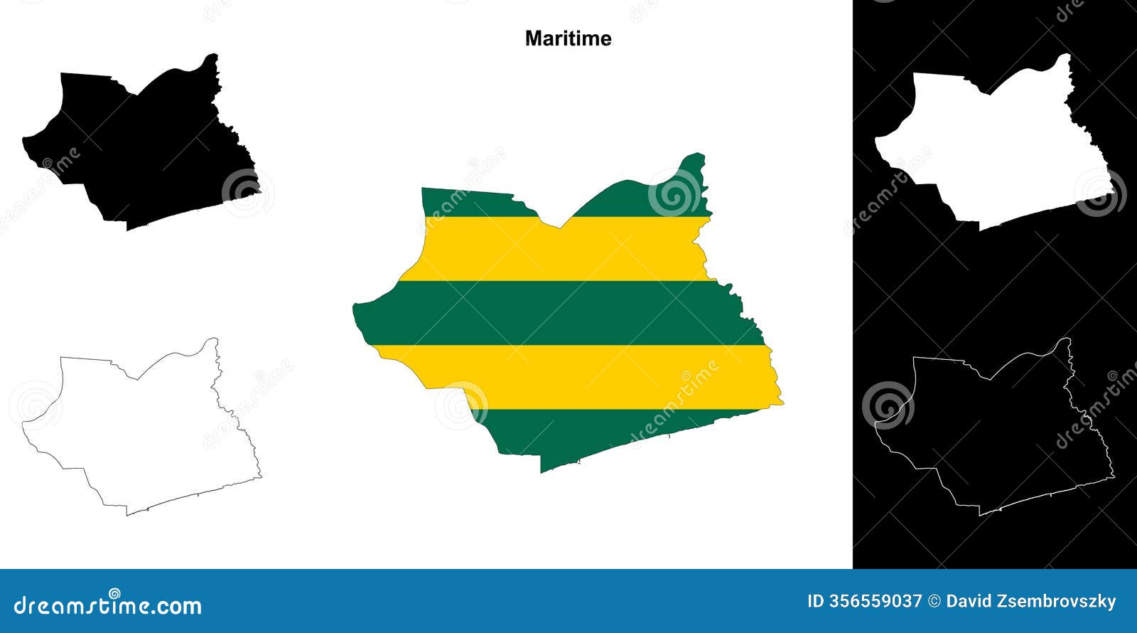 Maritime outline map stock illustration. Illustration of territory ...