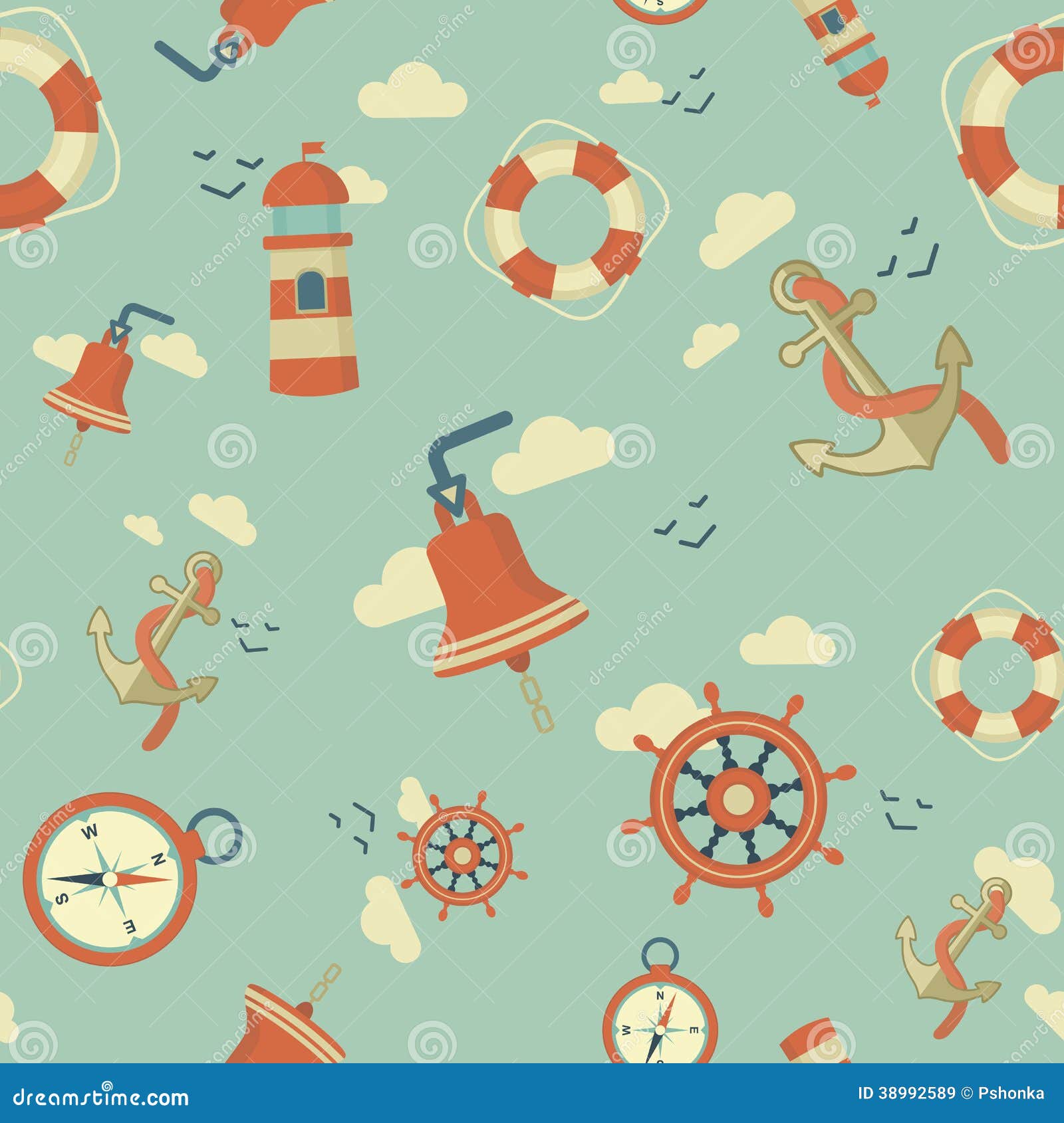Maritime Pattern Stock Illustrations – 7,919 Maritime Pattern Stock ...
