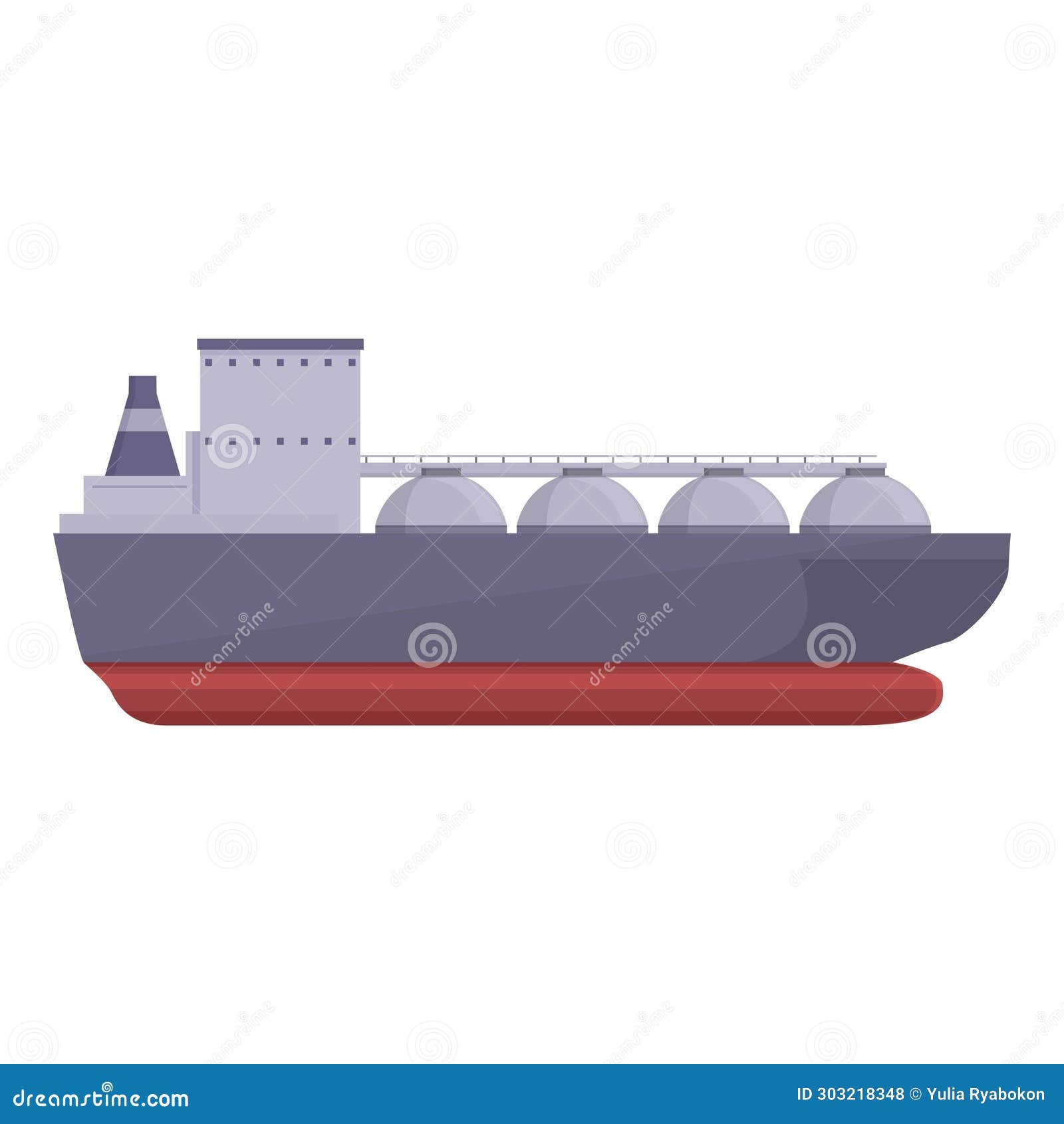 Maritime Petrol Ship Icon Cartoon Vector. Lpg Container Stock Vector ...