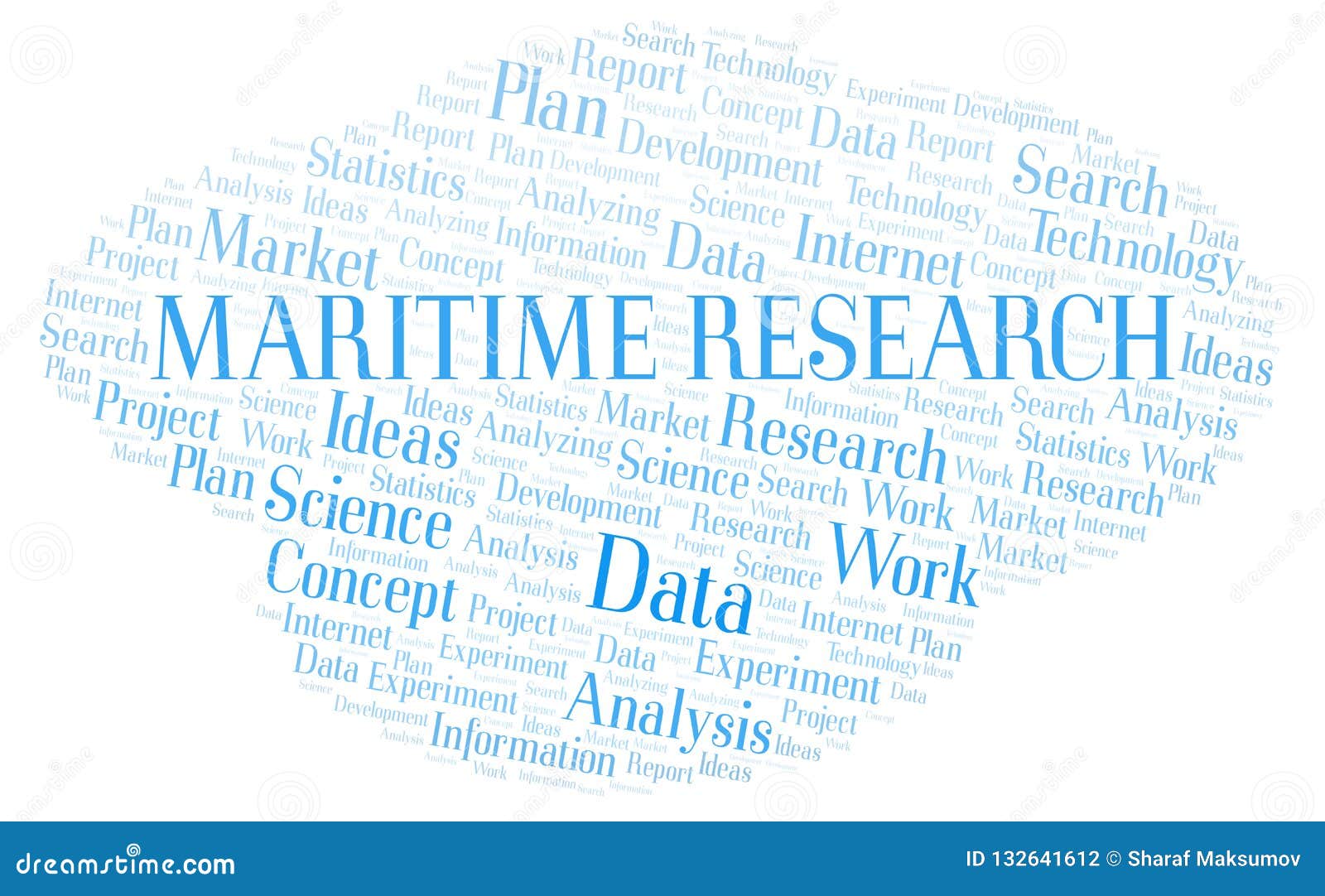 Maritime Research Word Cloud Stock Illustration - Illustration of ...