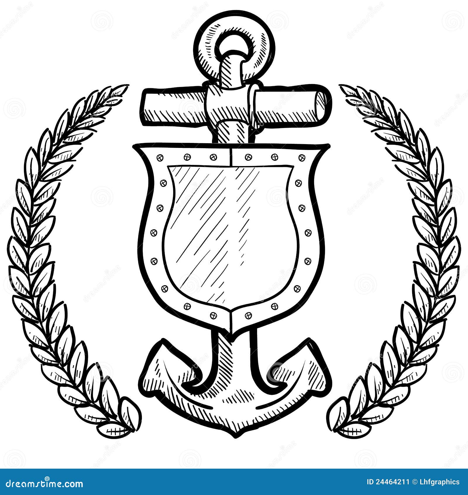 Maritime Security or Safety Shield Stock Vector - Illustration of coast ...
