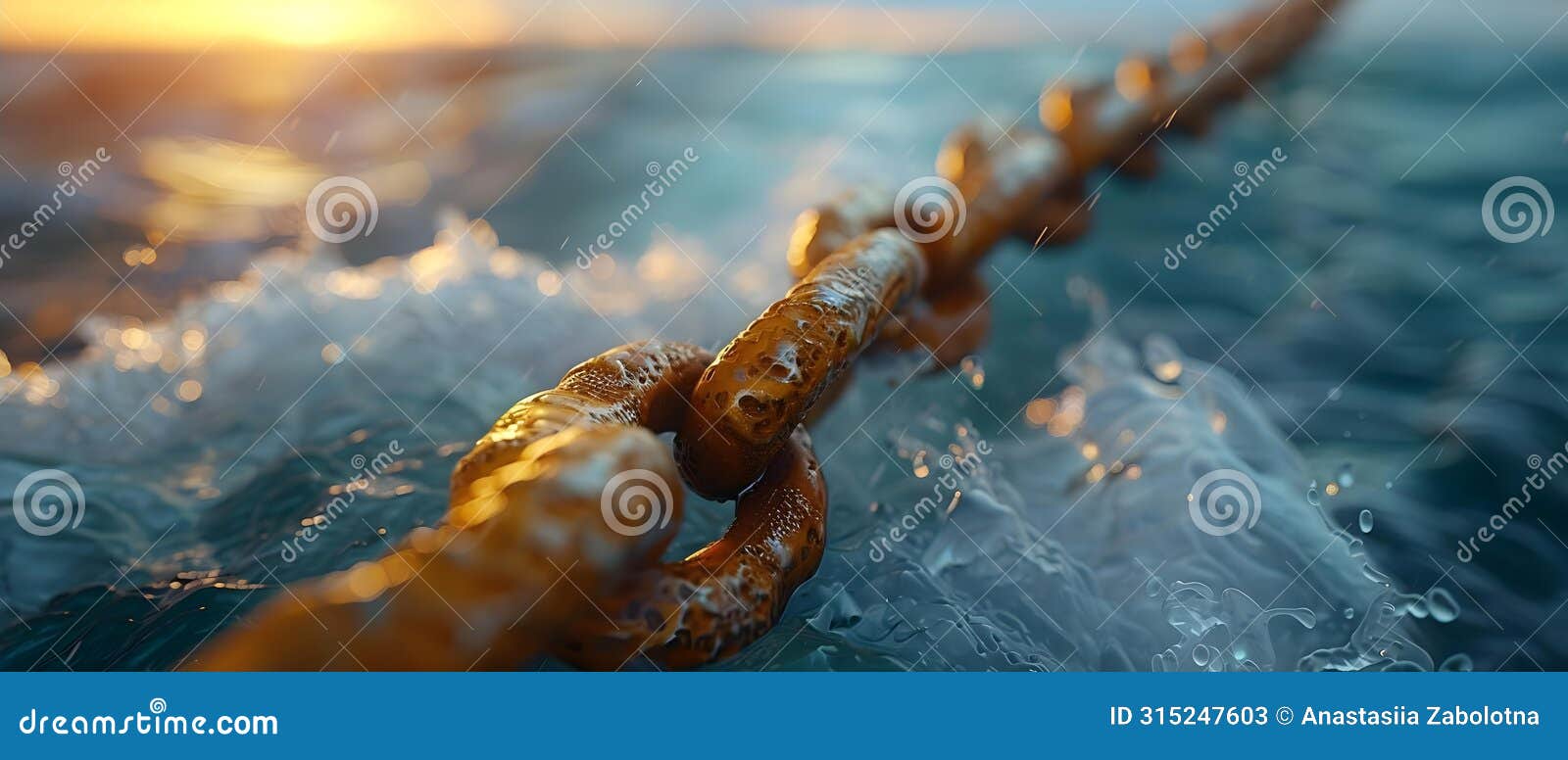 Maritime Strength at Dusk: Gibraltar S Anchor Chain. Concept Maritime ...