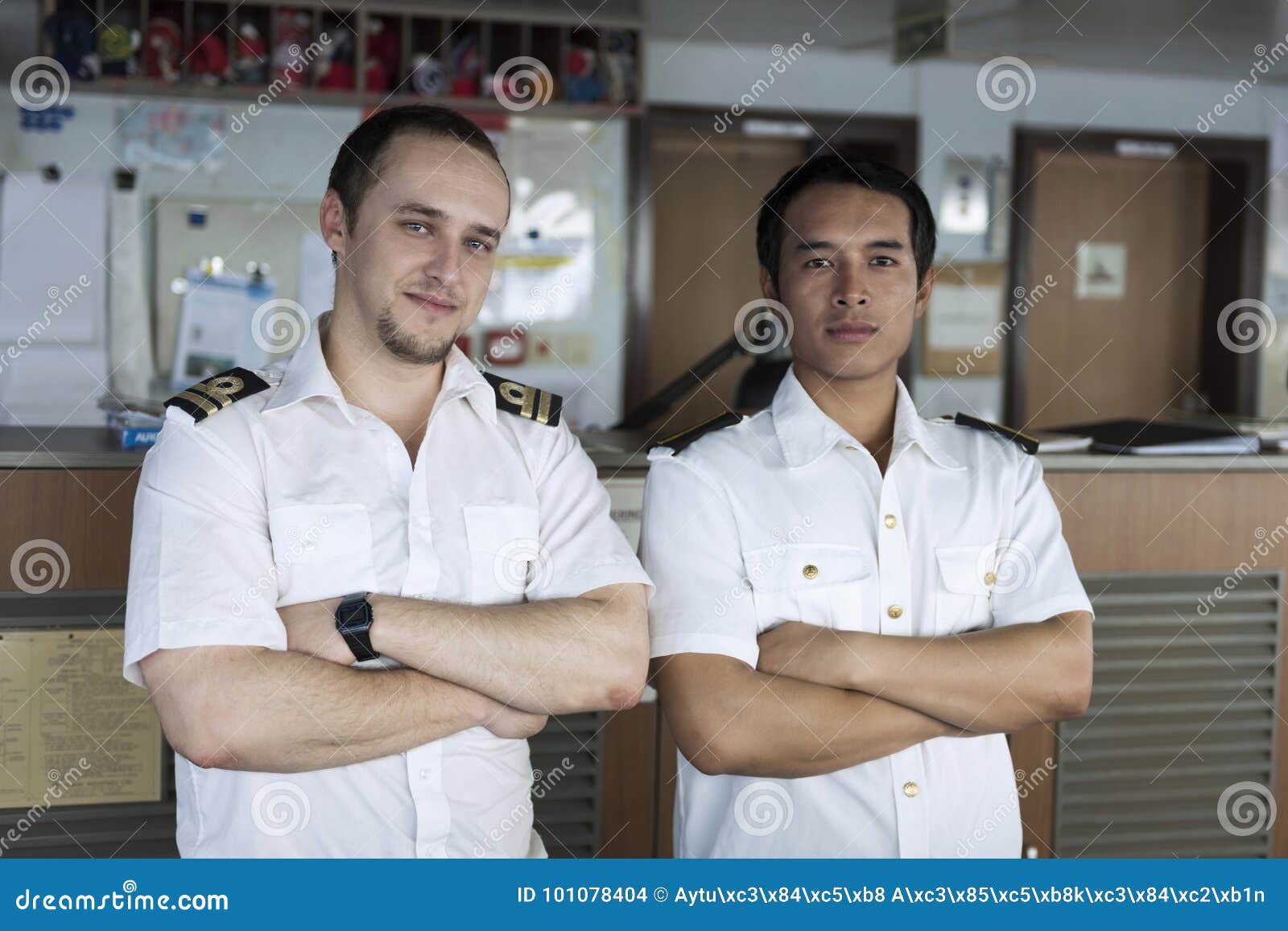 Maritime Training stock photo. Image of adult, hair - 101078404