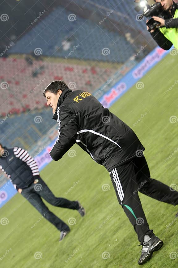 Marius Lacatus editorial photo. Image of coach, footballer - 12501341