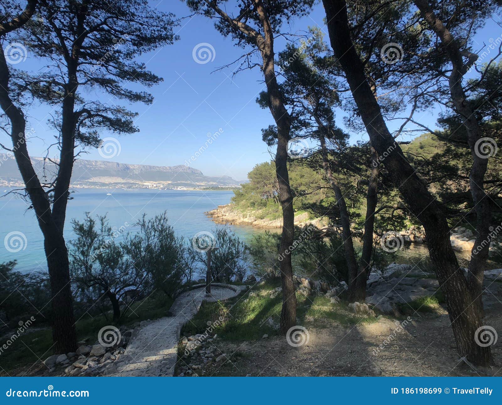 Marjan Forest Park in Split Stock Image - Image of beautiful, vacation ...