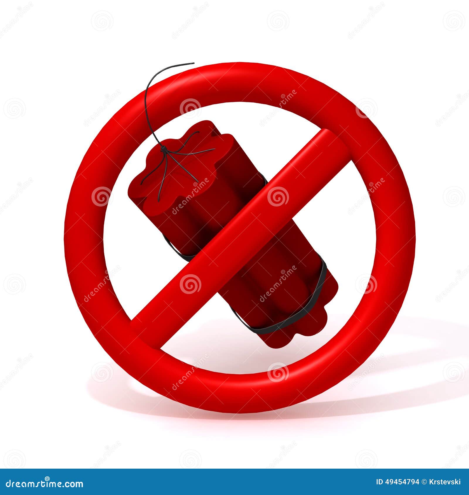 Dynamite In Prohibition Sign Stock Photo | CartoonDealer.com #62609544