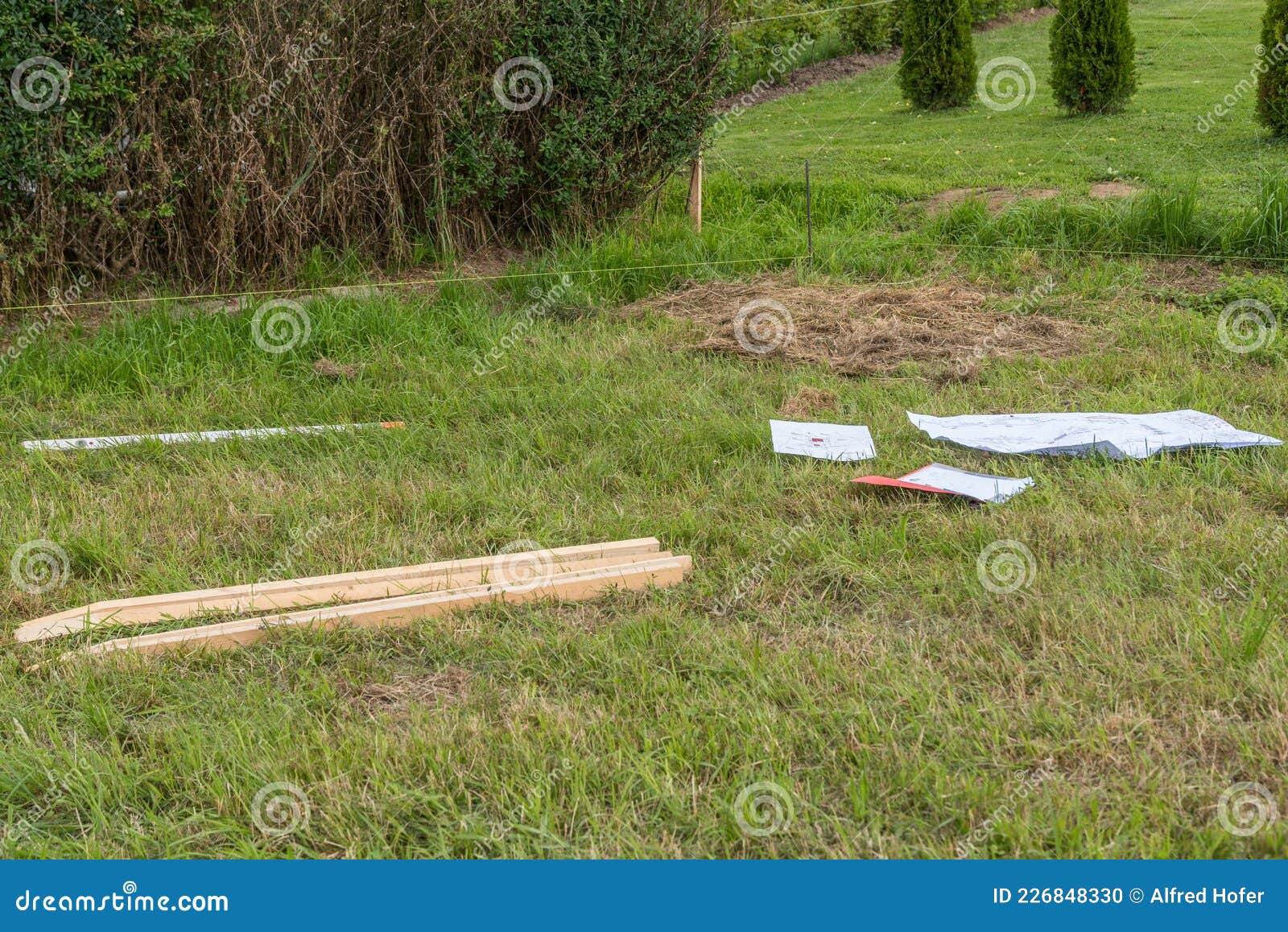 Mark Building Site - Construction Plan Stock Photo - Image of plot ...