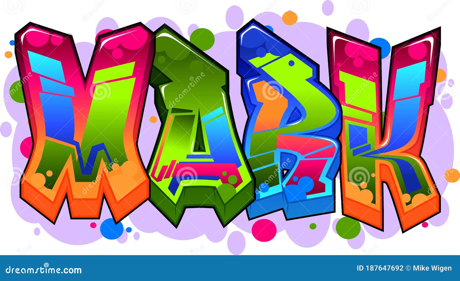 Mark stock vector. Illustration of text, style, cartoon - 187647692