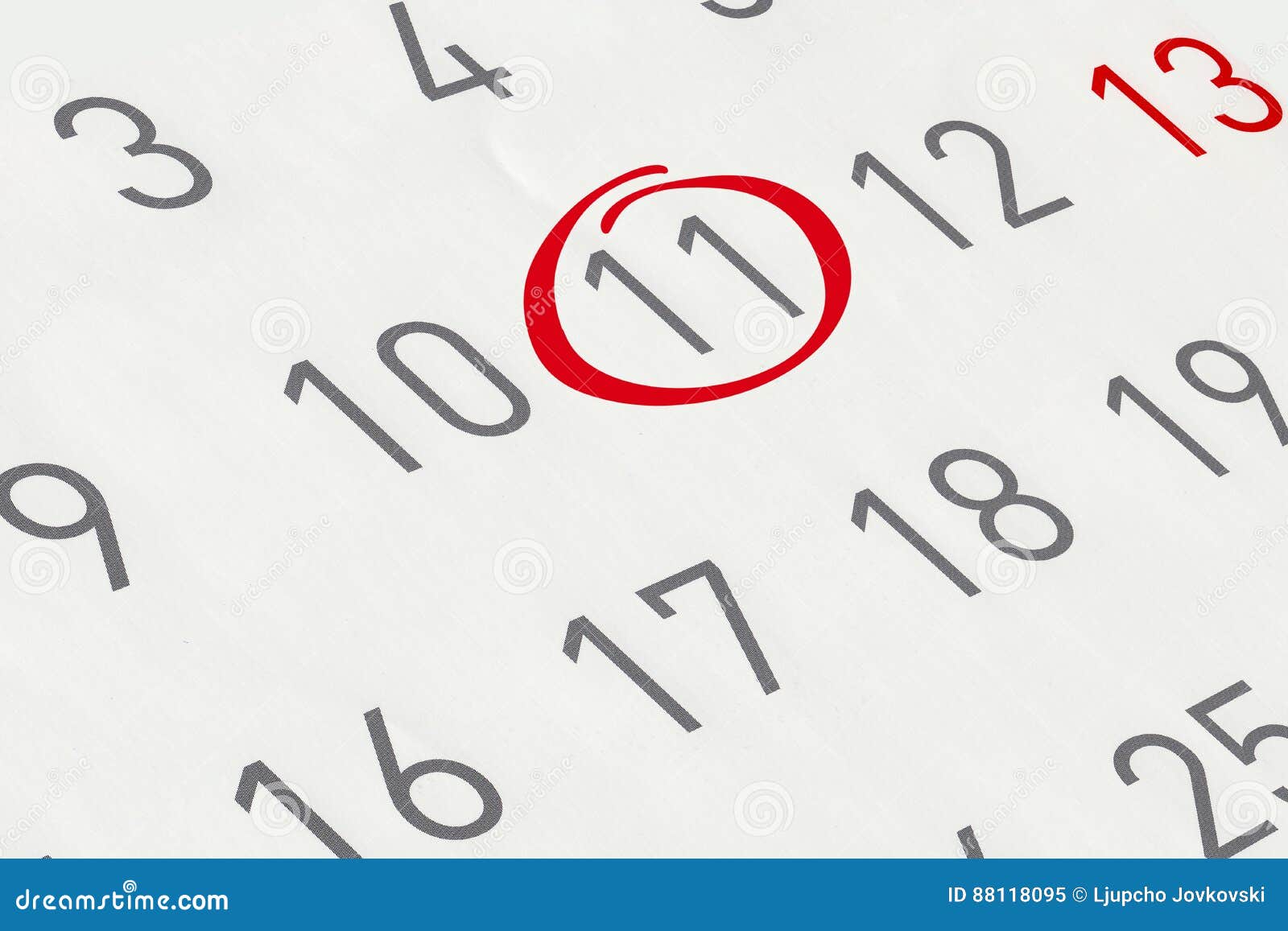 Mark the date number 11 stock image. Image of diary, appointment - 88118095